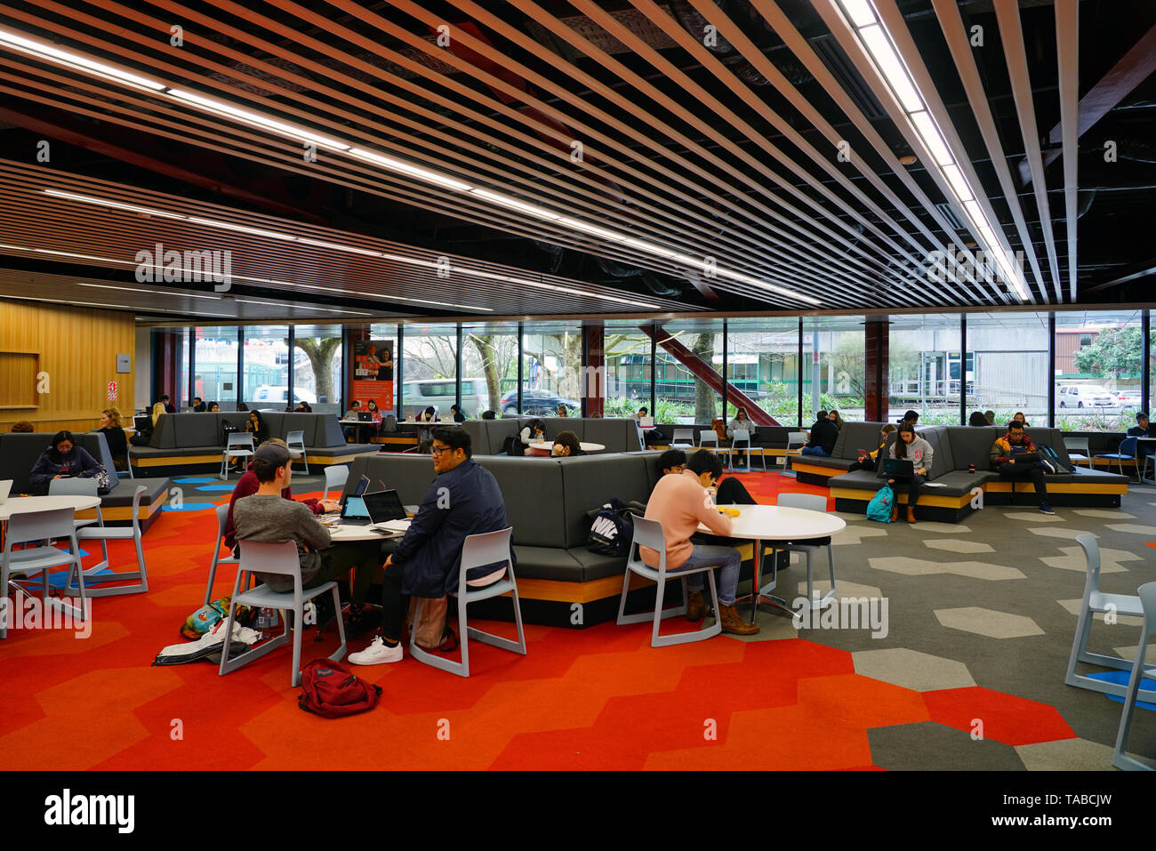 AUCKLAND, NEW ZEALAND -5 AUG 2018- View of the campus of the University ...