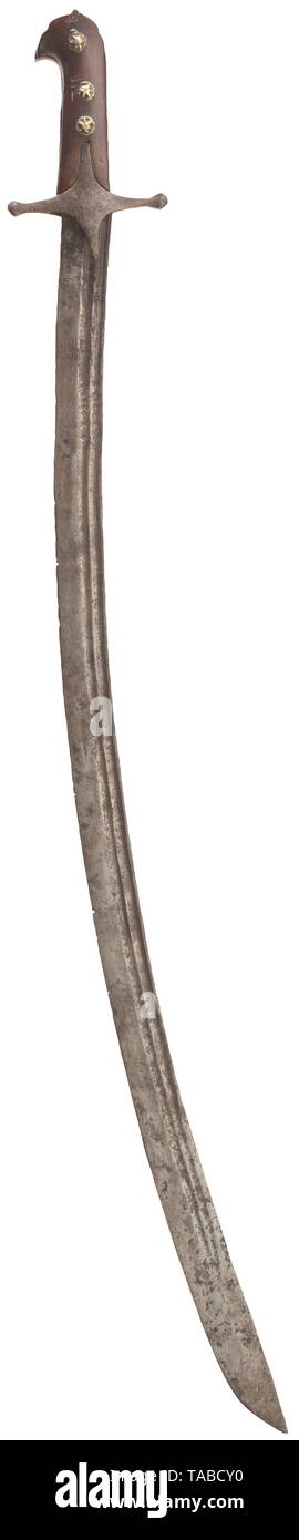 An Ottoman karabela, circa 1700 Sturdy single-edged blade with double ...
