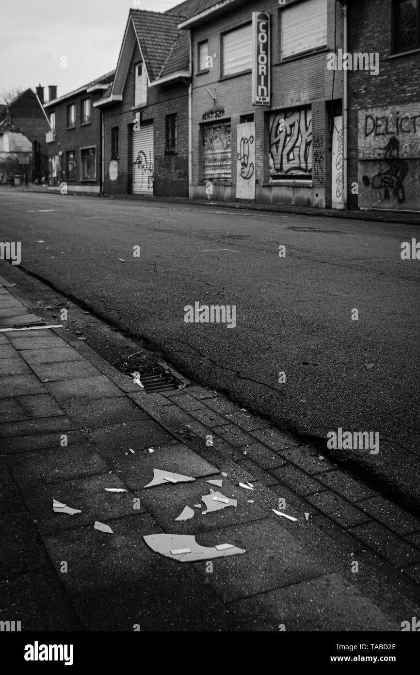 Abandoned town of Doel in Belgium Stock Photo - Alamy