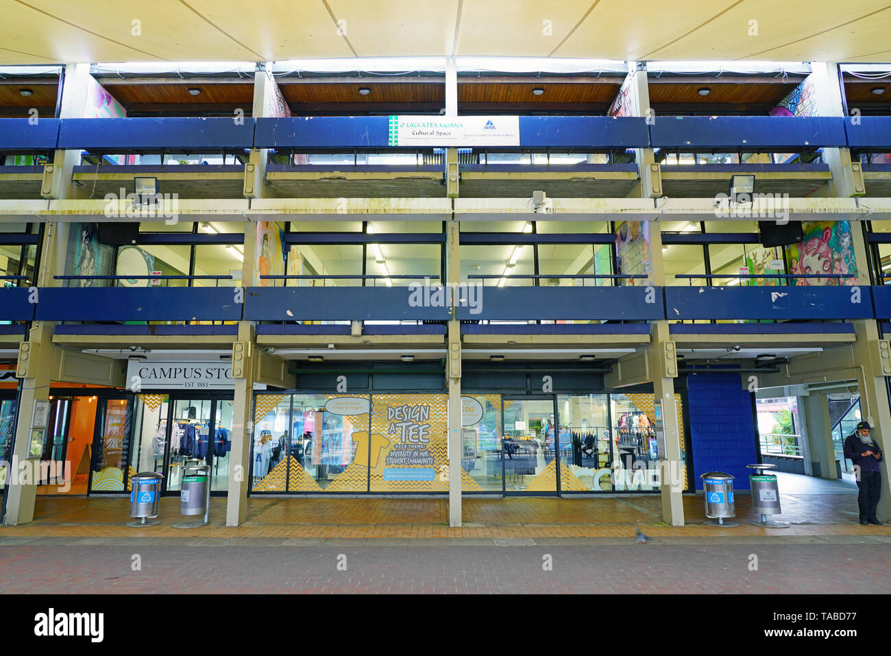 AUCKLAND, NEW ZEALAND -5 AUG 2018- View of the campus of the University ...