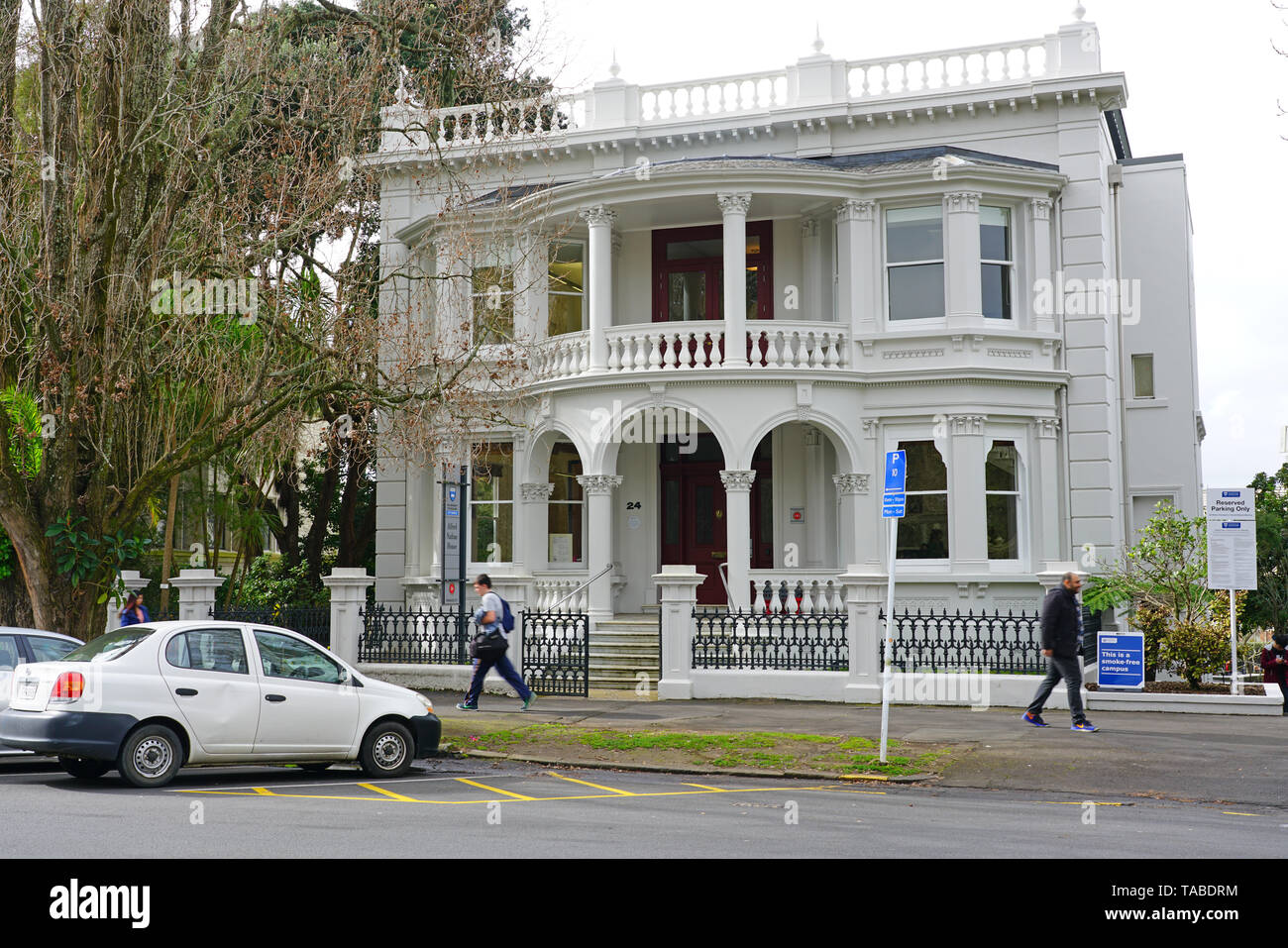 AUCKLAND, NEW ZEALAND -5 AUG 2018- View of the campus of the University ...