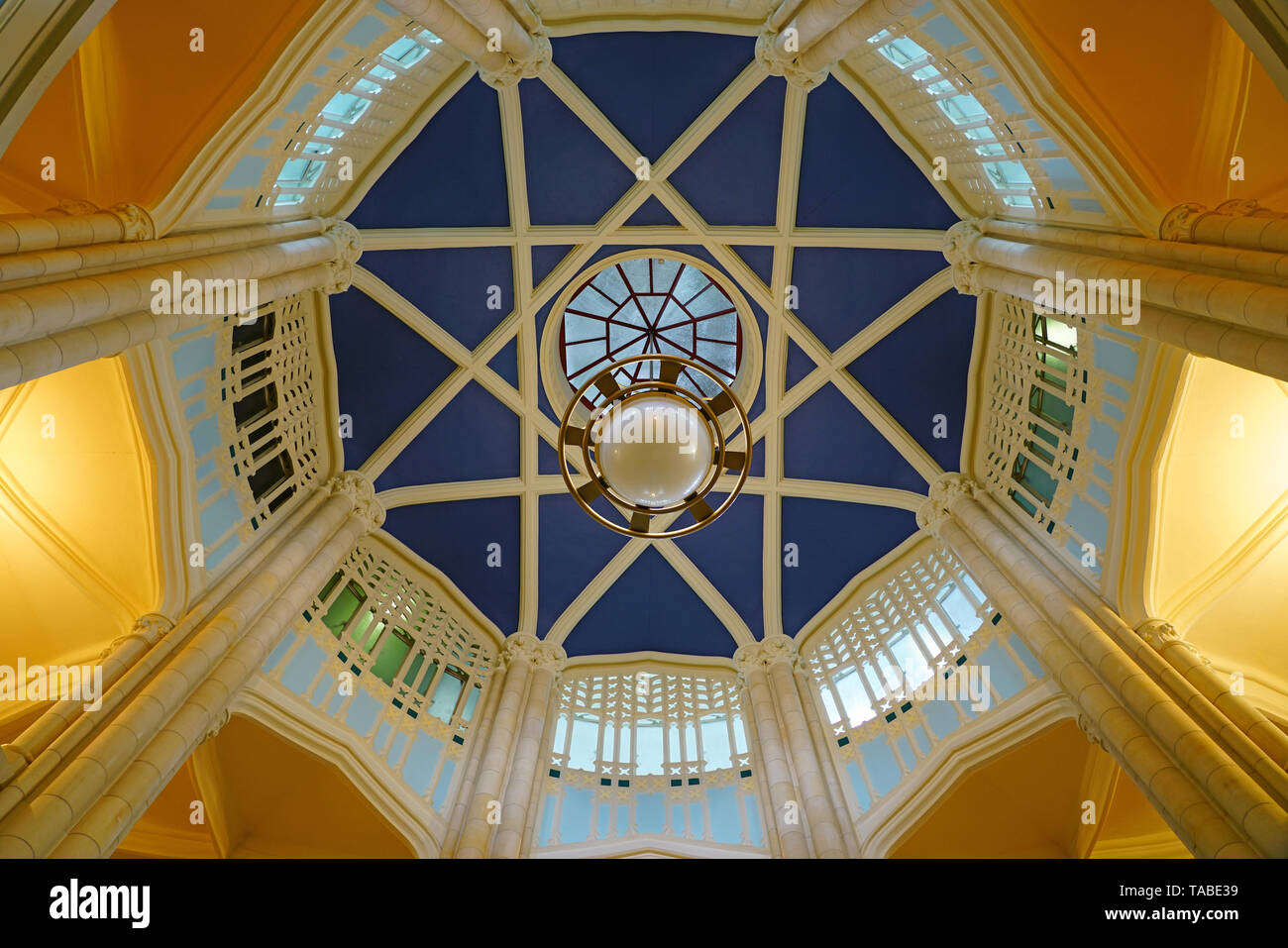 AUCKLAND, NEW ZEALAND -5 AUG 2018- View of the landmark historical ...