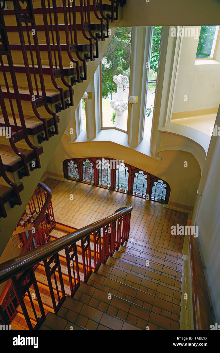 AUCKLAND, NEW ZEALAND -5 AUG 2018- View of the landmark historical ...