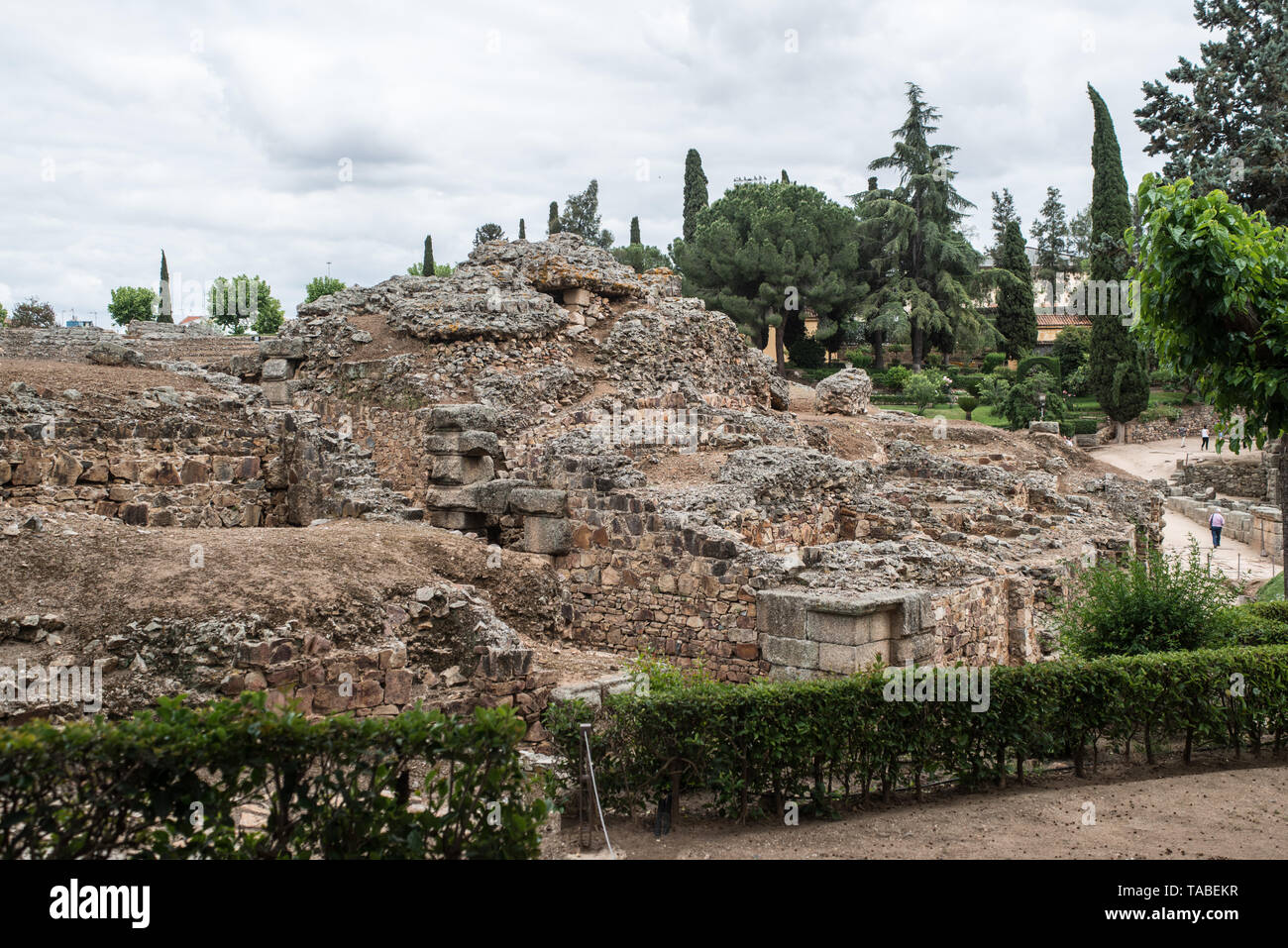 Roman Amphitheater, Merida, Spain, May 2019 Stock Photo - Alamy
