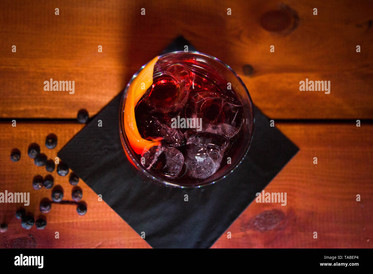 Classic cocktail, sharp image, look from above Stock Photo - Alamy