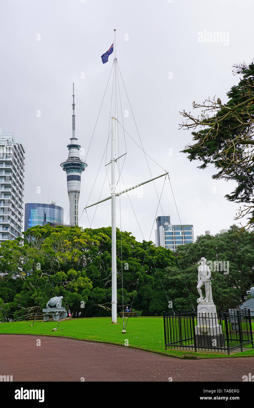 AUCKLAND, NEW ZEALAND -5 AUG 2018- View of the campus of the University ...
