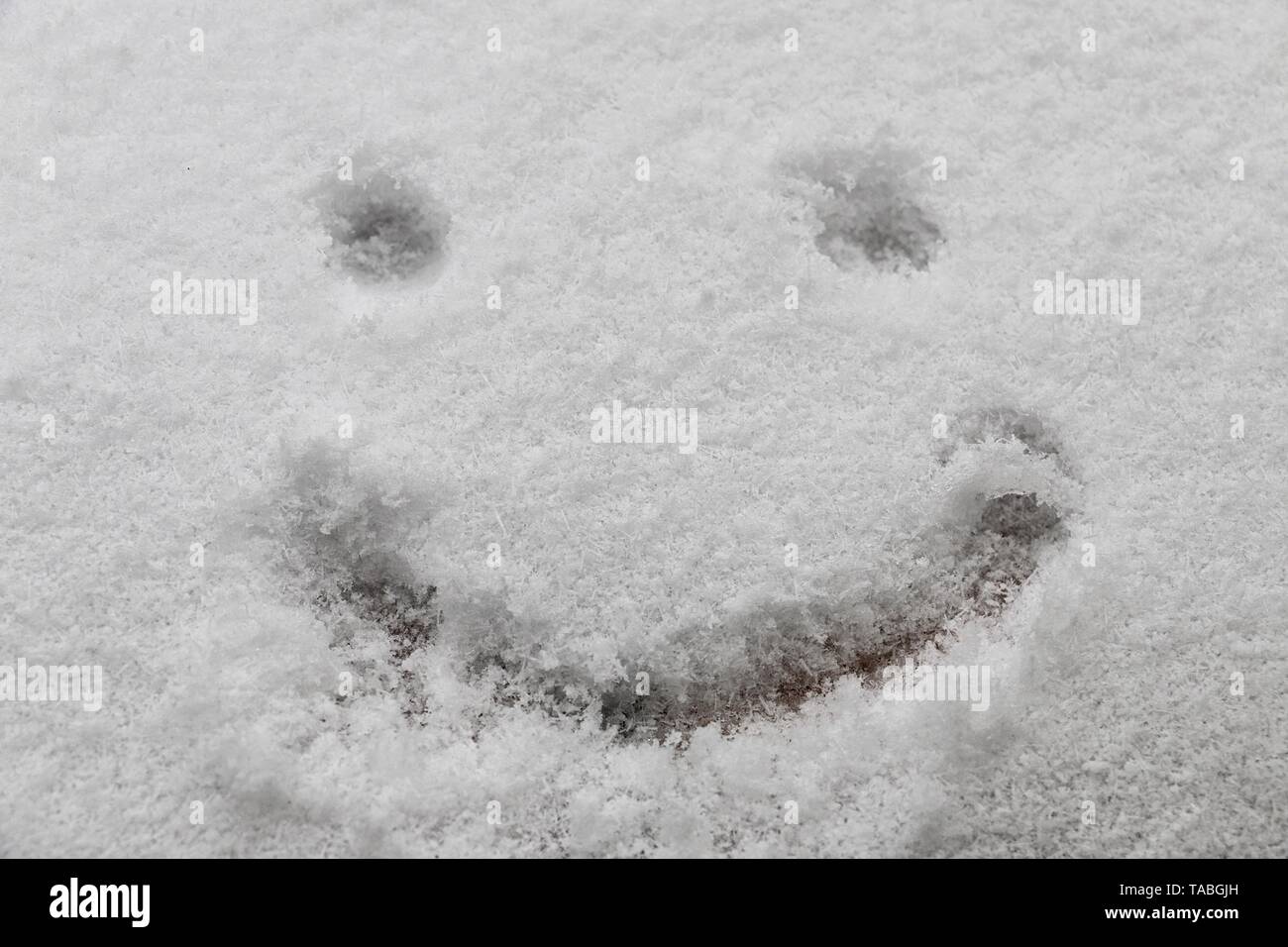 South of France - Snowy smile Stock Photo - Alamy
