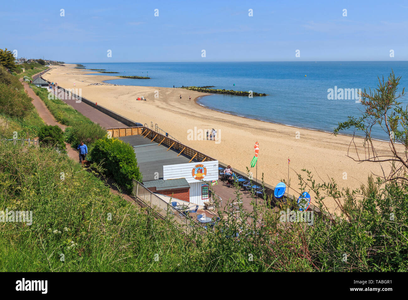 beach groynes to prevent coastal erosion,seaside town of clacton-on-sea ...