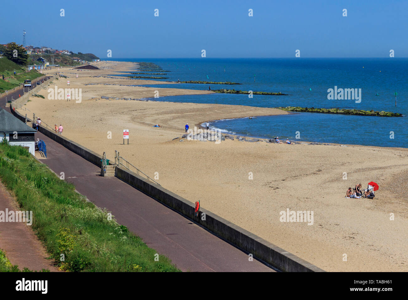 beach groynes to prevent coastal erosion,seaside town of clacton-on-sea ...