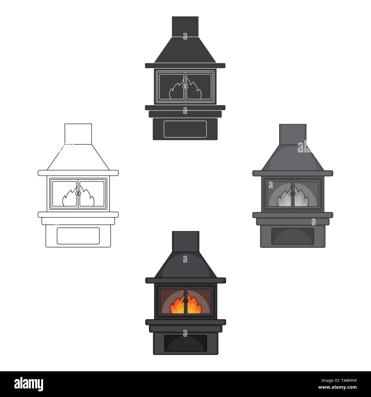 cartoon,black,column,comfort,decoration,design,exhaust,fire,fireplace ...