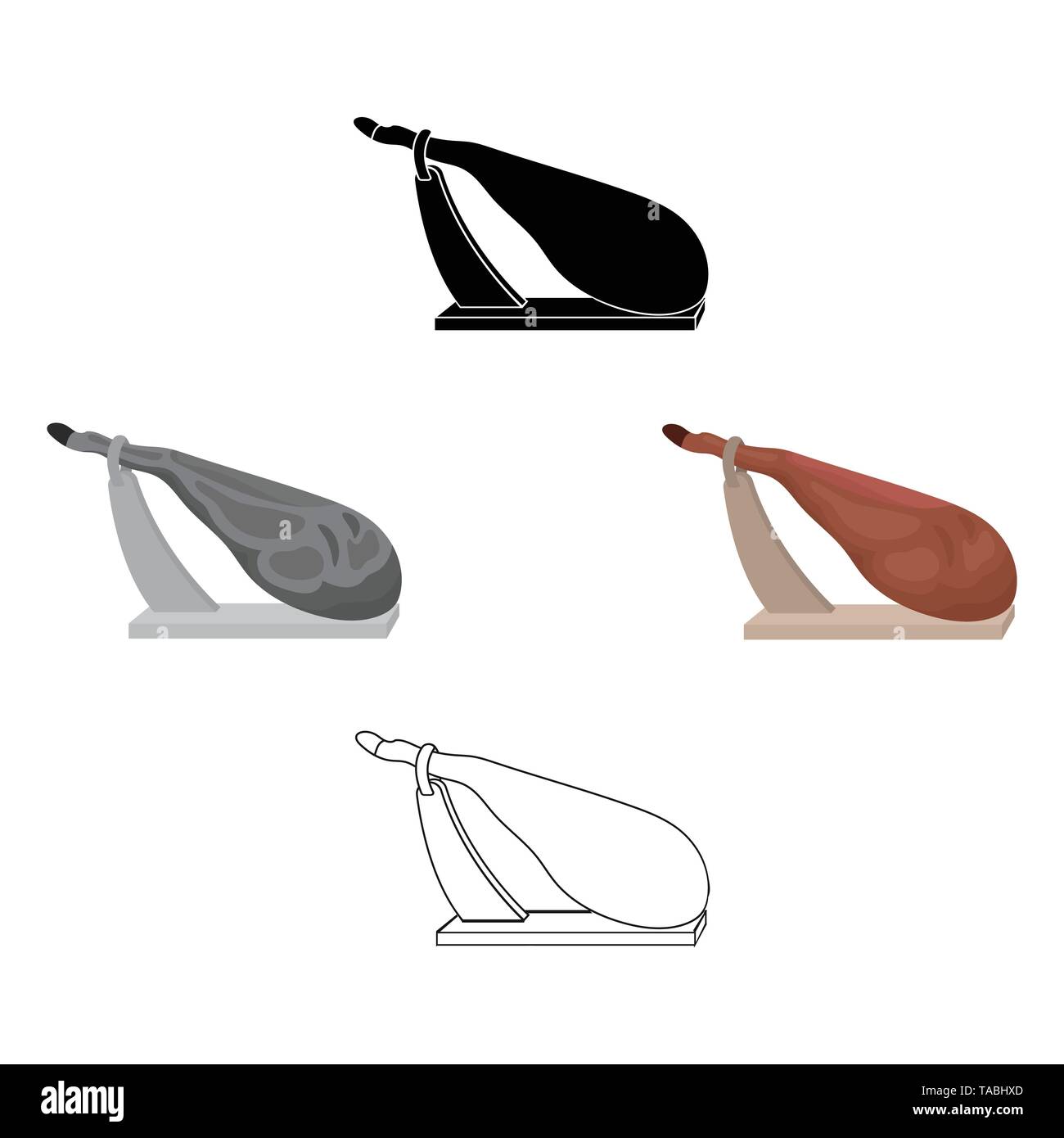 Jamon leg Stock Vector Images - Alamy