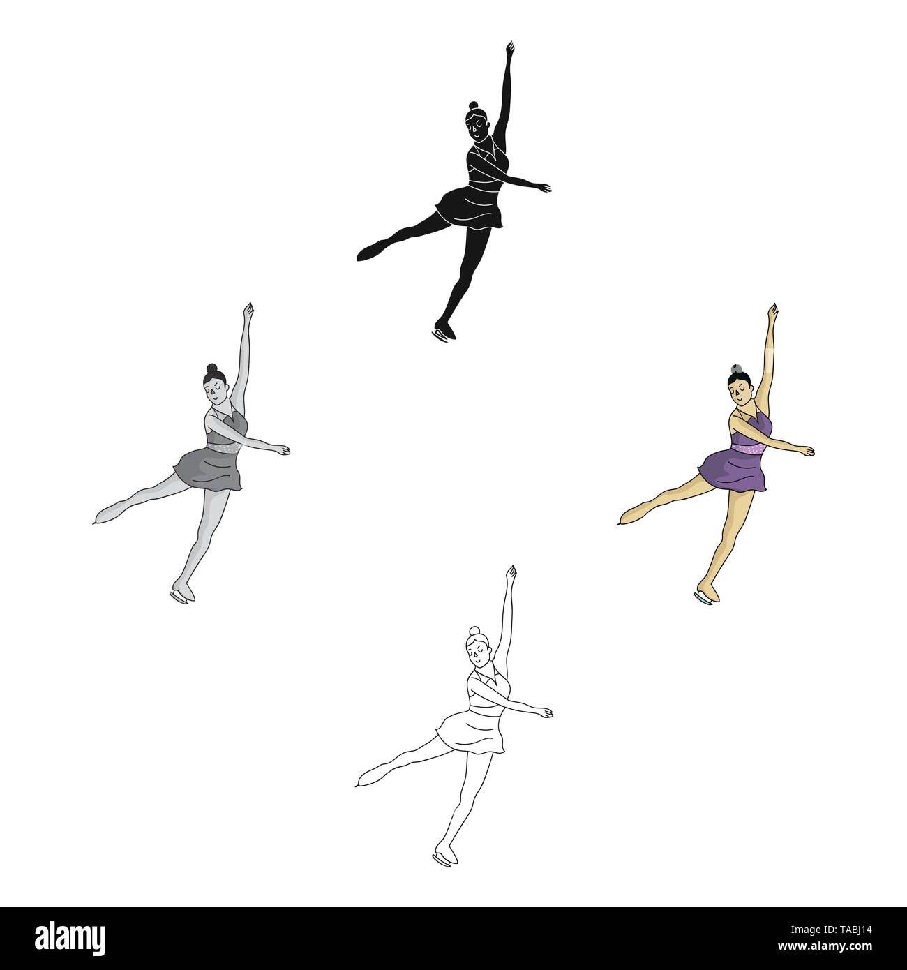 Ice dancing competition Stock Vector Images - Alamy