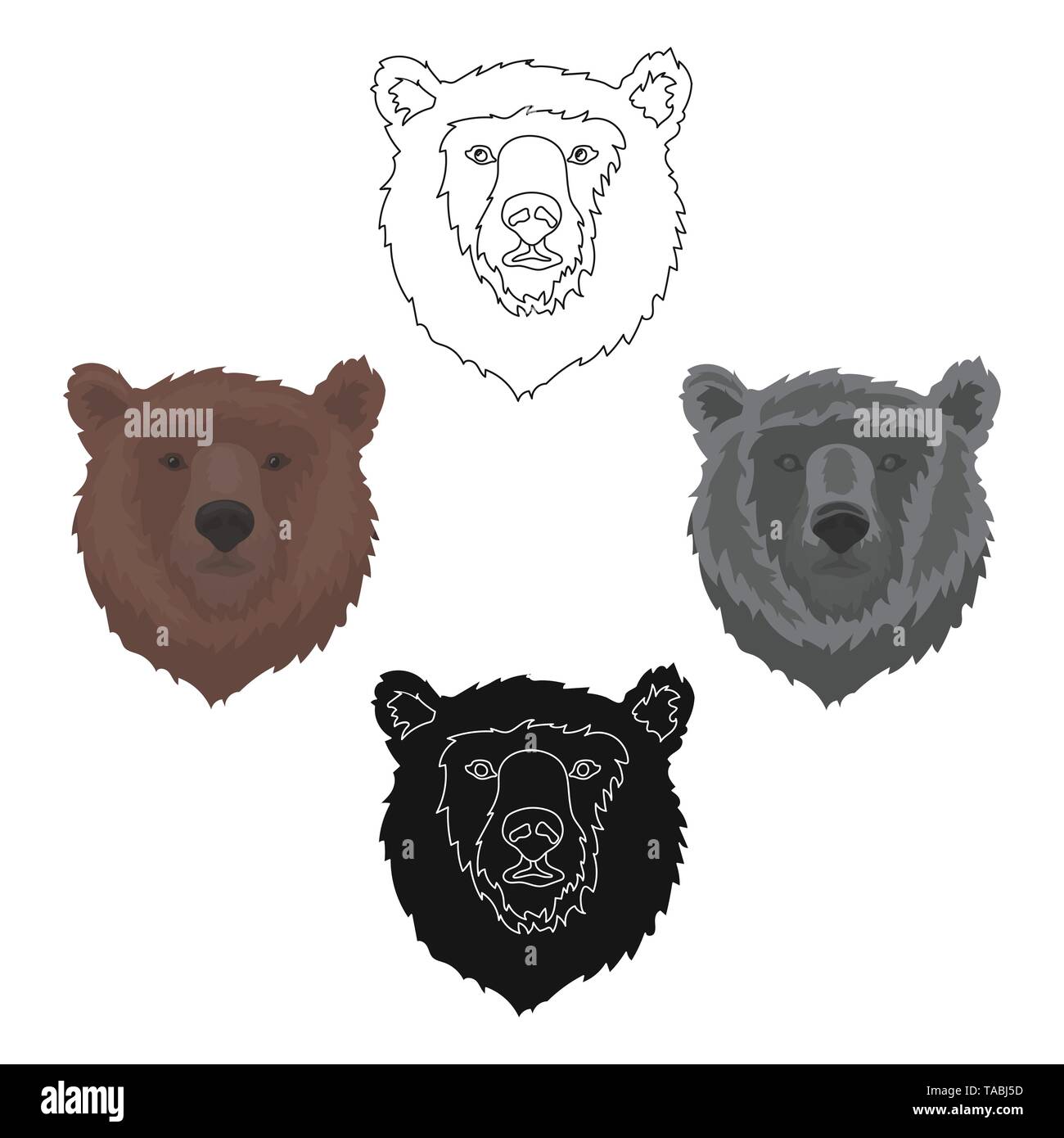 Grizzly bear country Stock Vector Images - Alamy