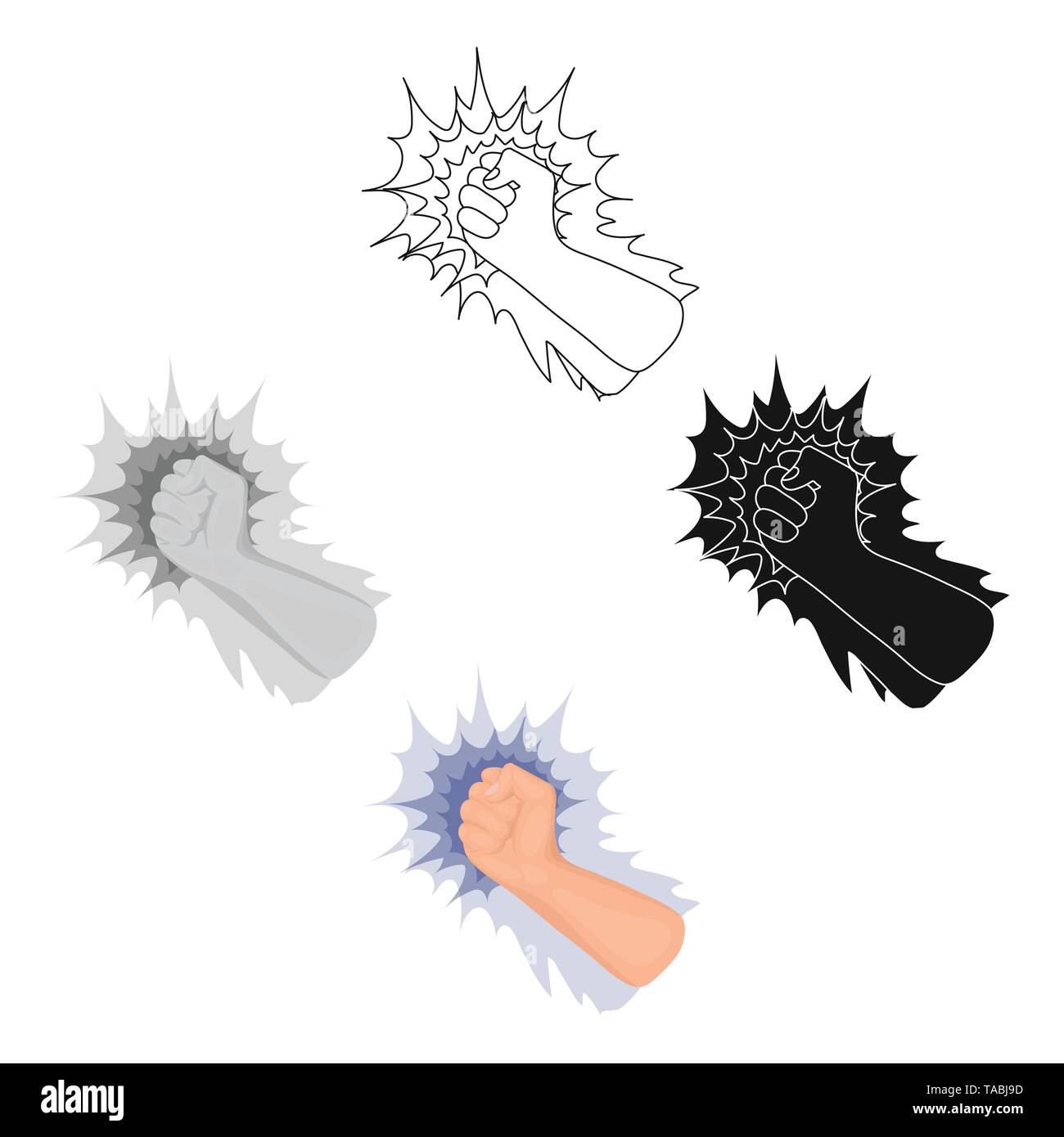 Hand, single icon in cartoon,black style.Hand, vector symbol stock ...