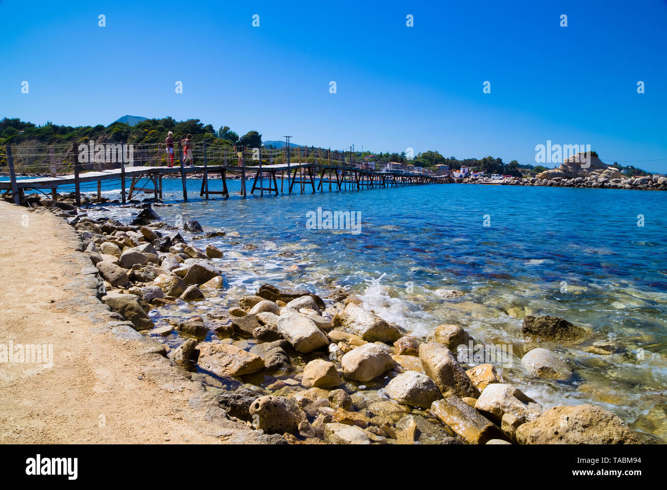 Walking on boardwalk across hi-res stock photography and images - Alamy
