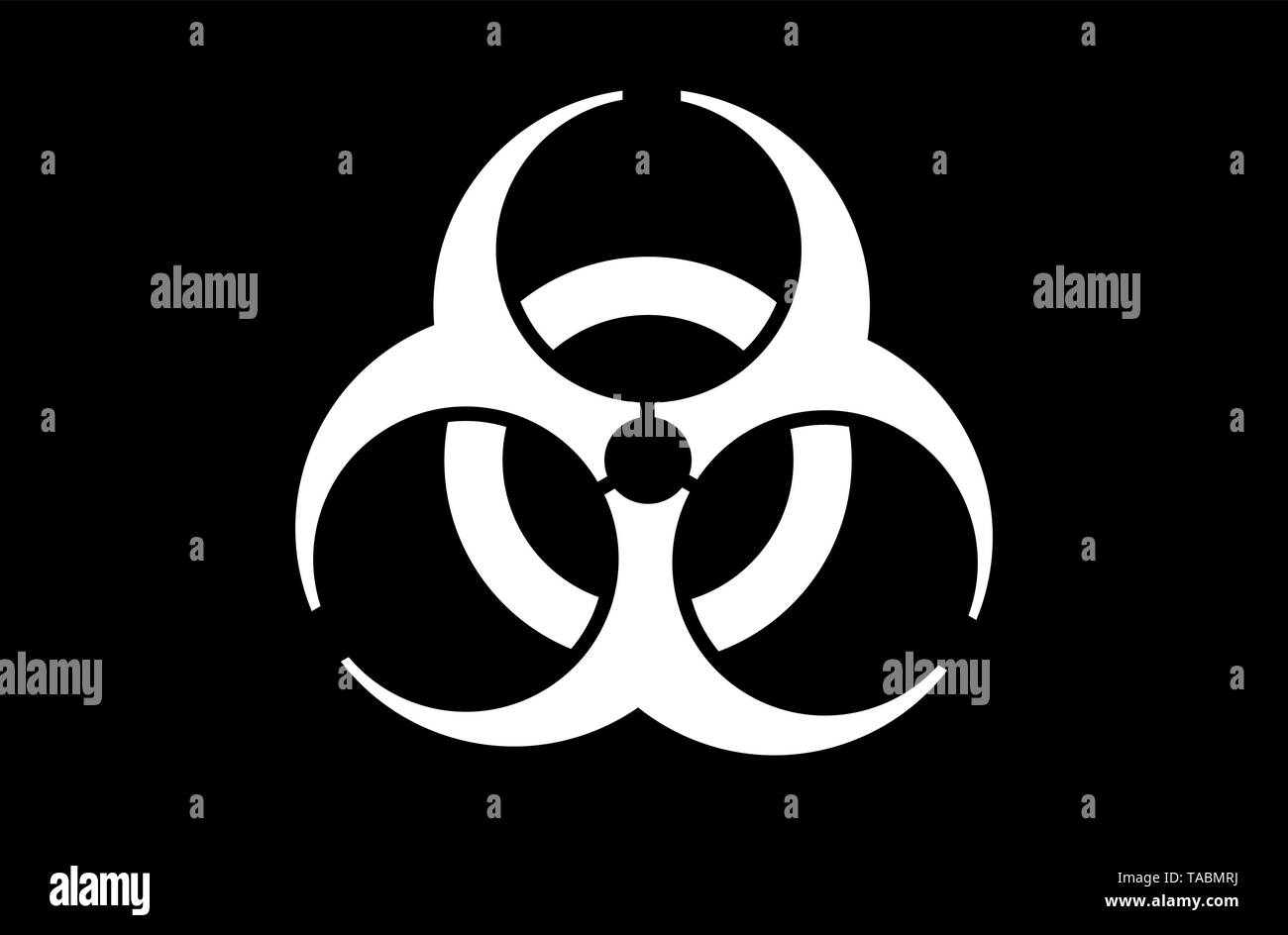 Biohazard vector icon symbol on a white background Stock Vector Image ...