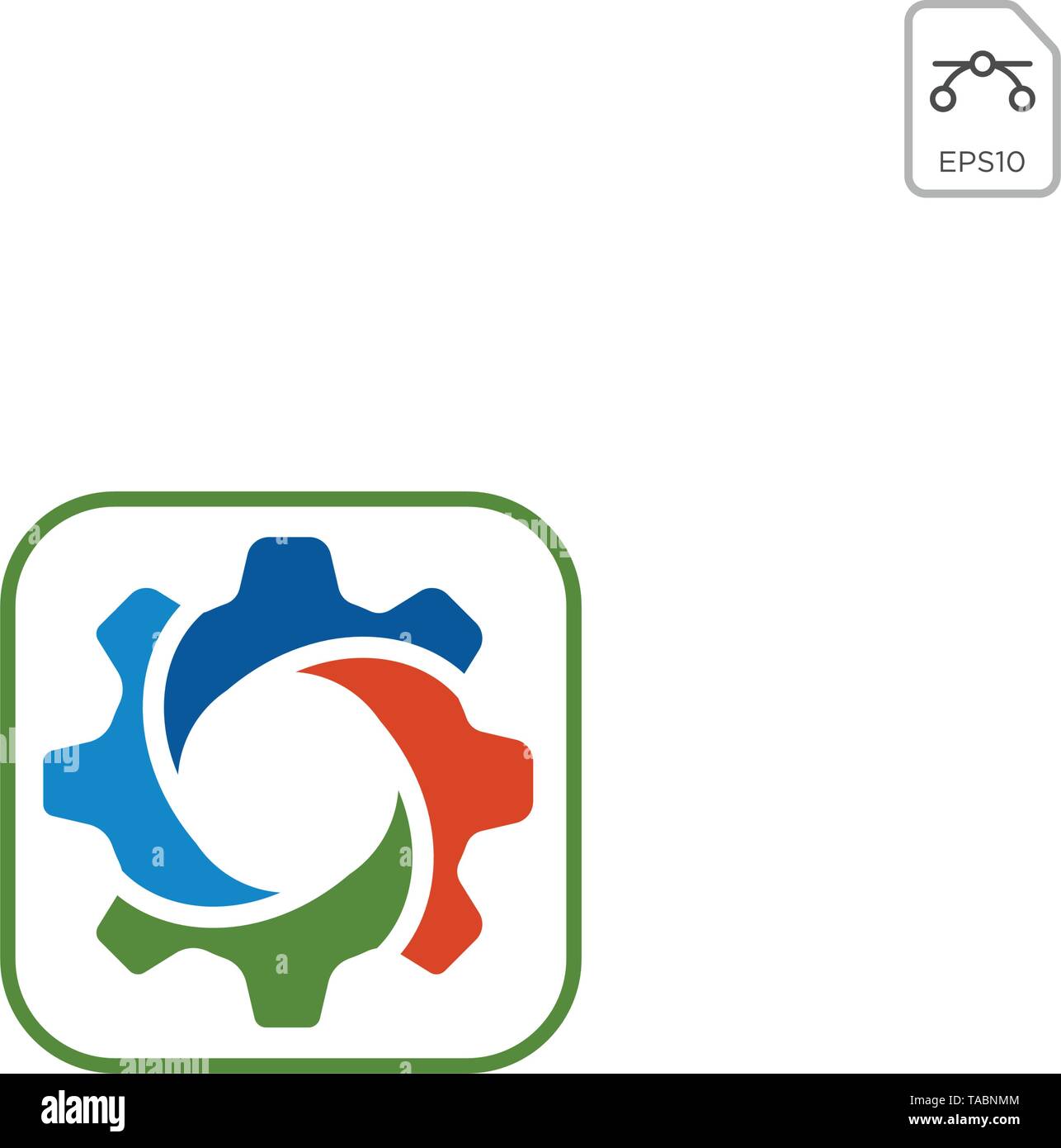 gear logo design abstract business vector element isolated Stock Vector ...