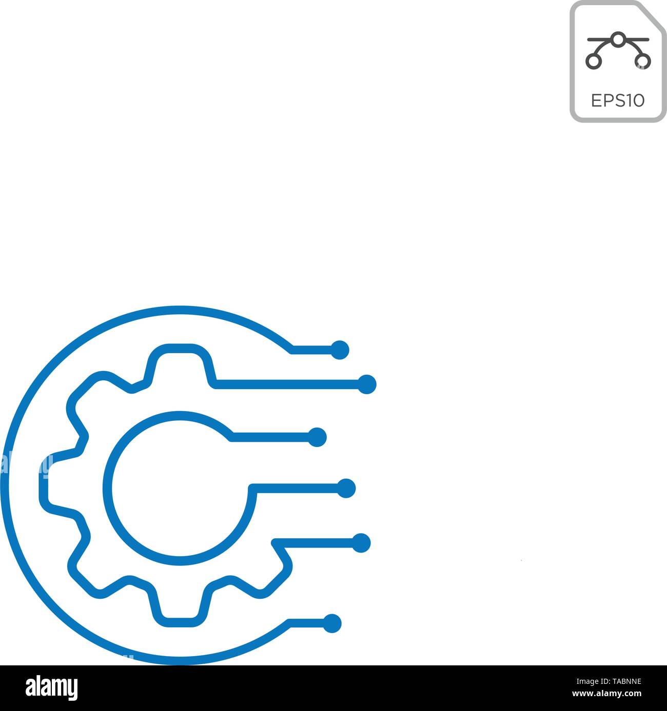 gear logo design abstract business vector element isolated Stock Vector ...