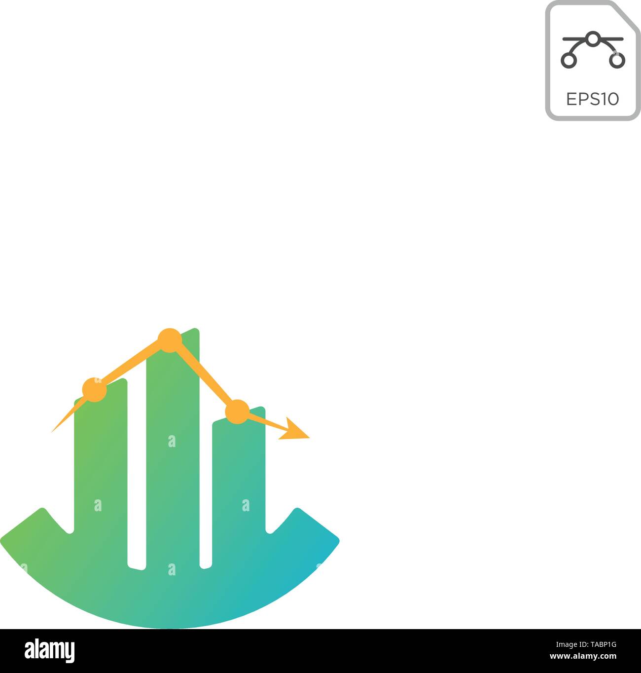 chart diagram logo design vector icon isolated Stock Vector Image & Art ...