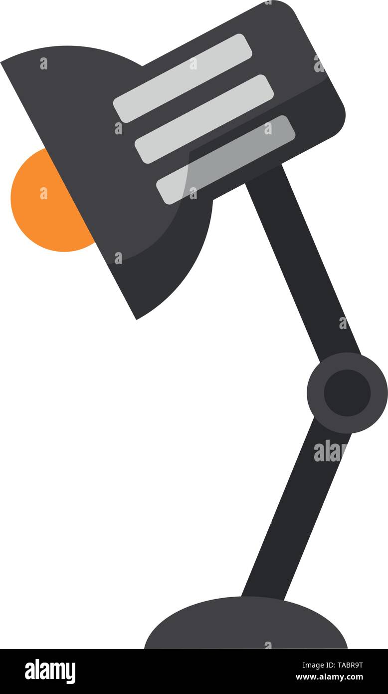 Desk light lamp isolated cartoon Stock Vector Image & Art - Alamy