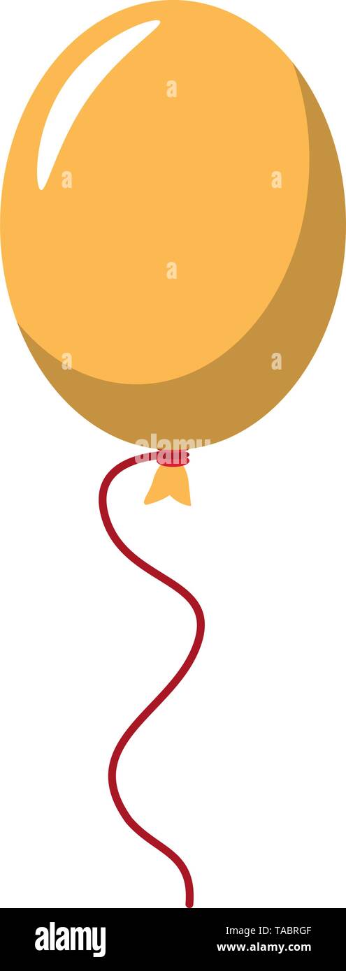 Balloon flying cartoon isolated symbol vector illustration Stock Vector ...