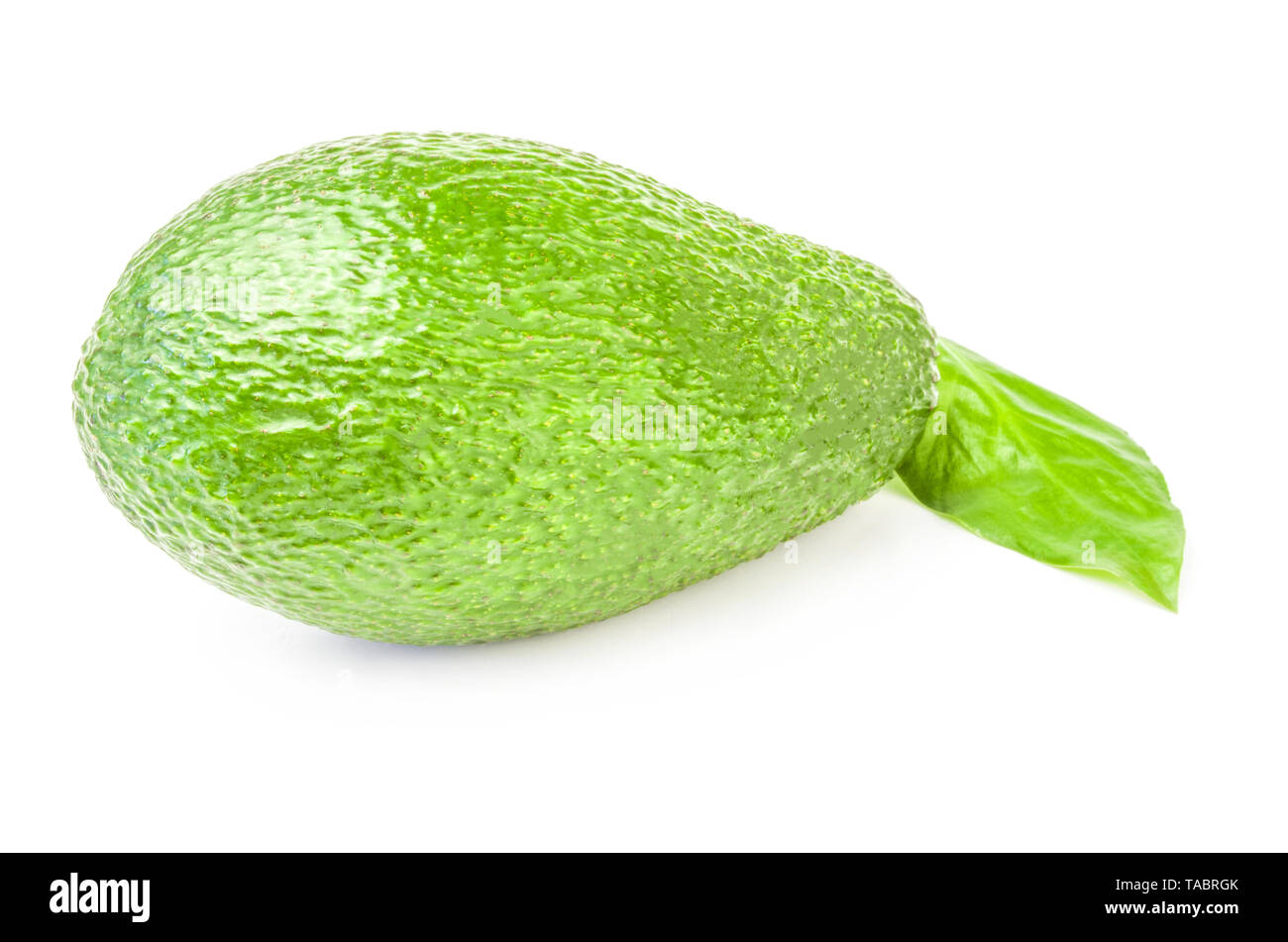 Avocado isolated over a white background Stock Photo - Alamy