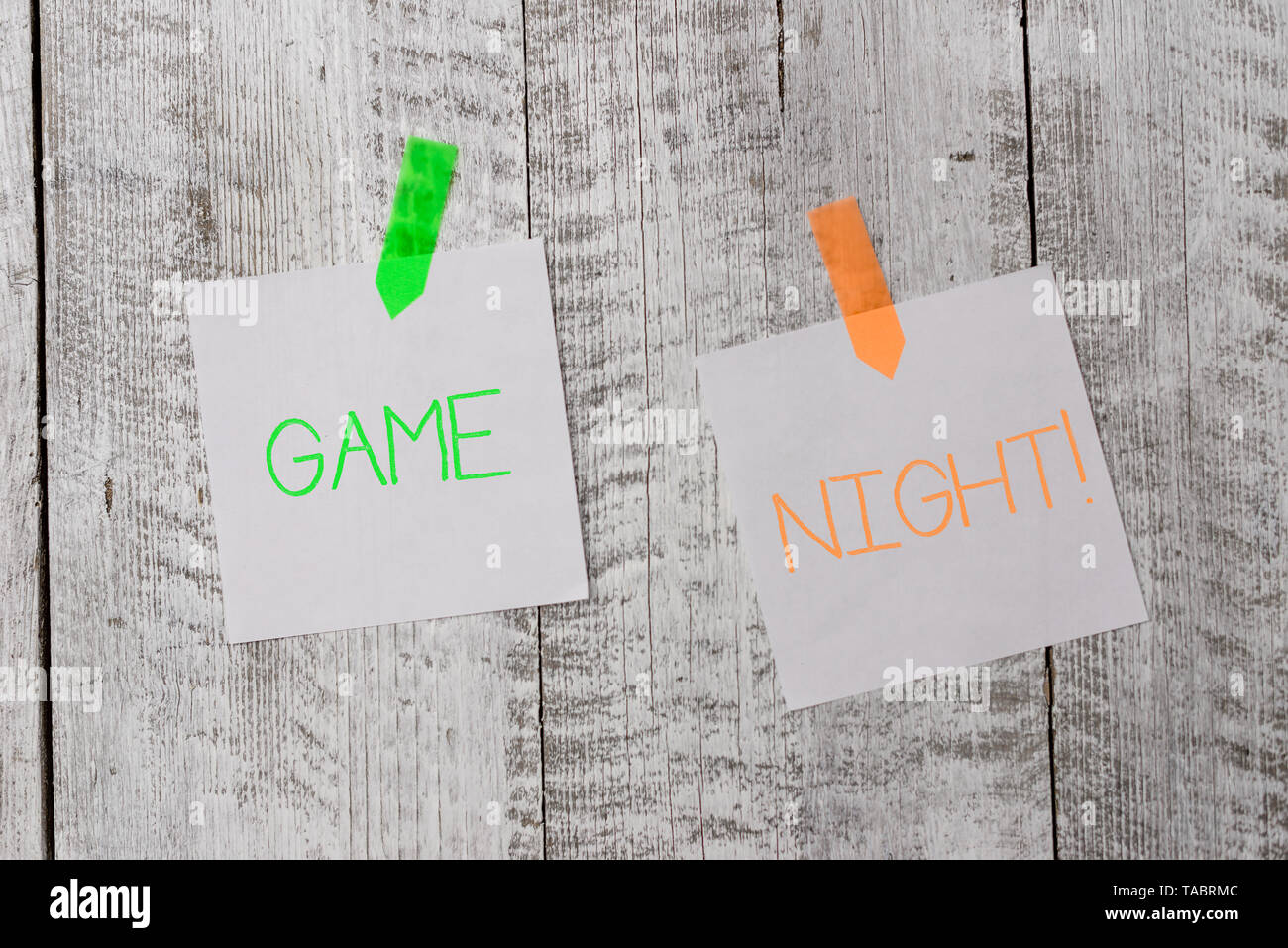 Handwriting text writing Game Night. Conceptual photo usually its ...