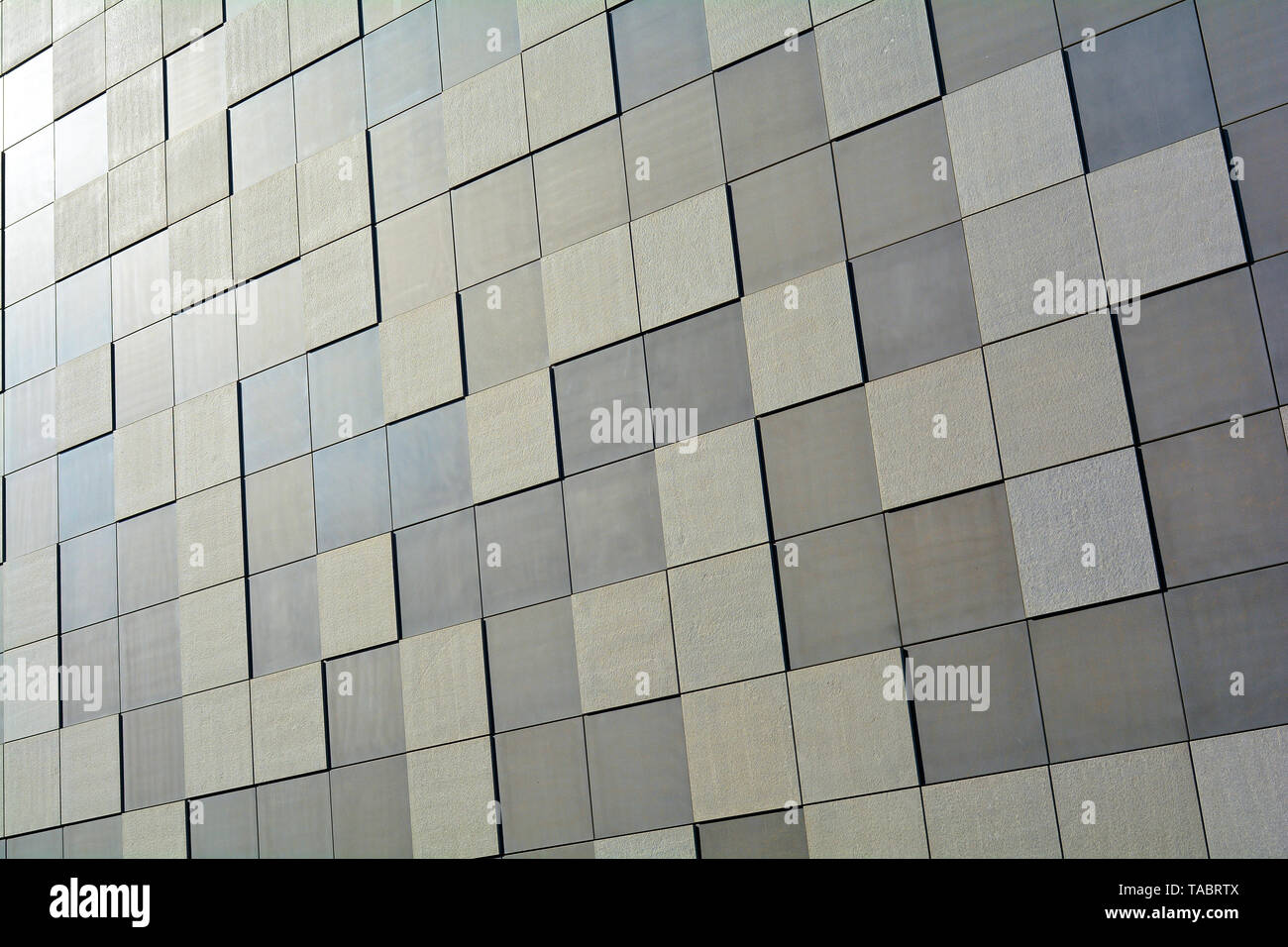 Facade cladding made of concrete slabs in Magdeburg Stock Photo - Alamy