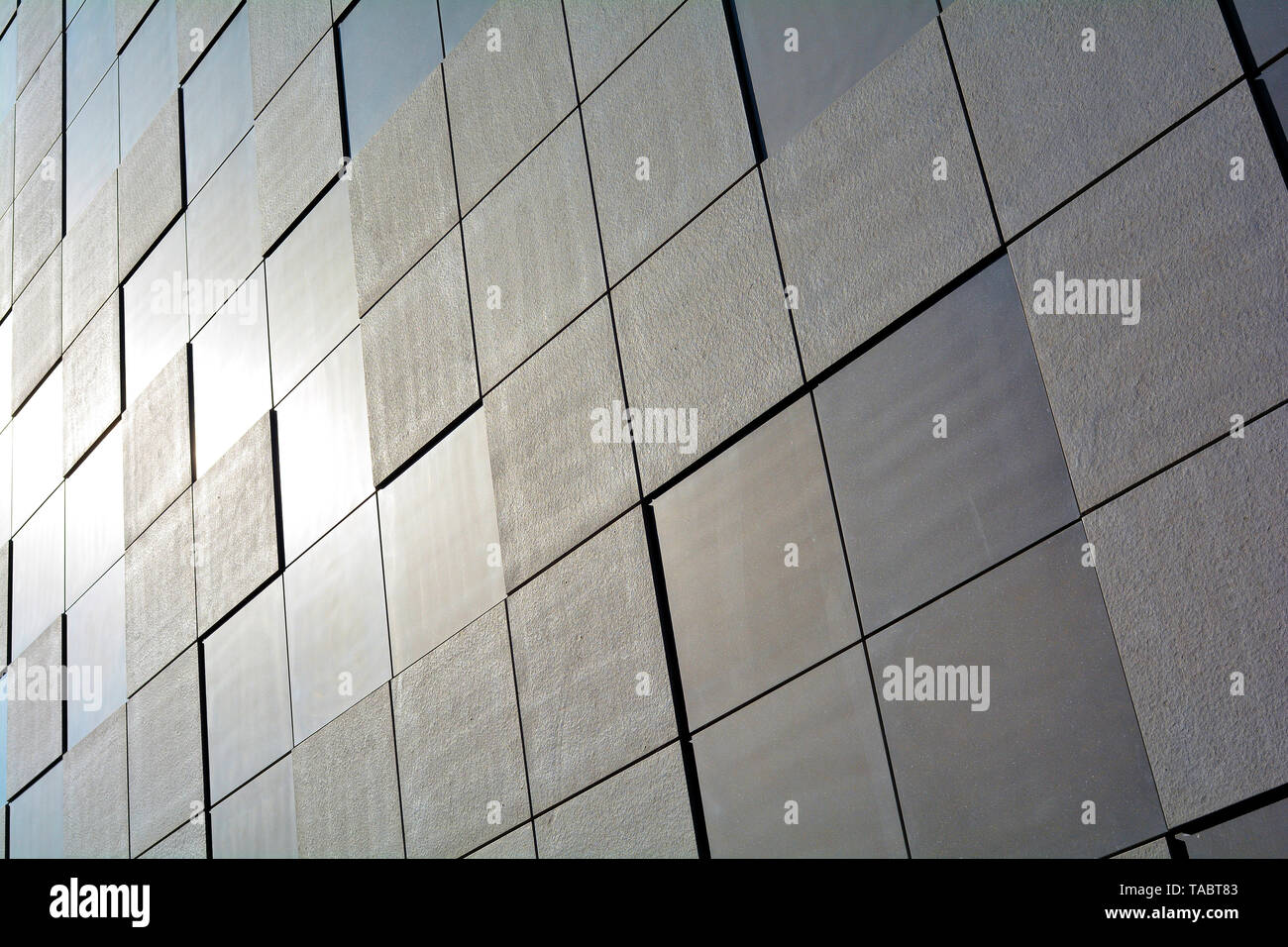 Facade cladding made of concrete slabs in Magdeburg Stock Photo - Alamy