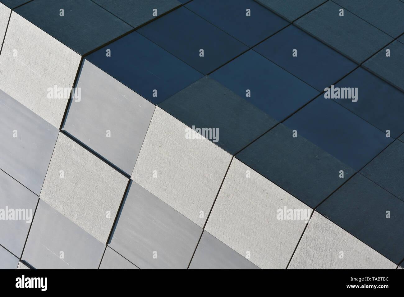 Detail of concrete and cladding hi-res stock photography and images - Alamy