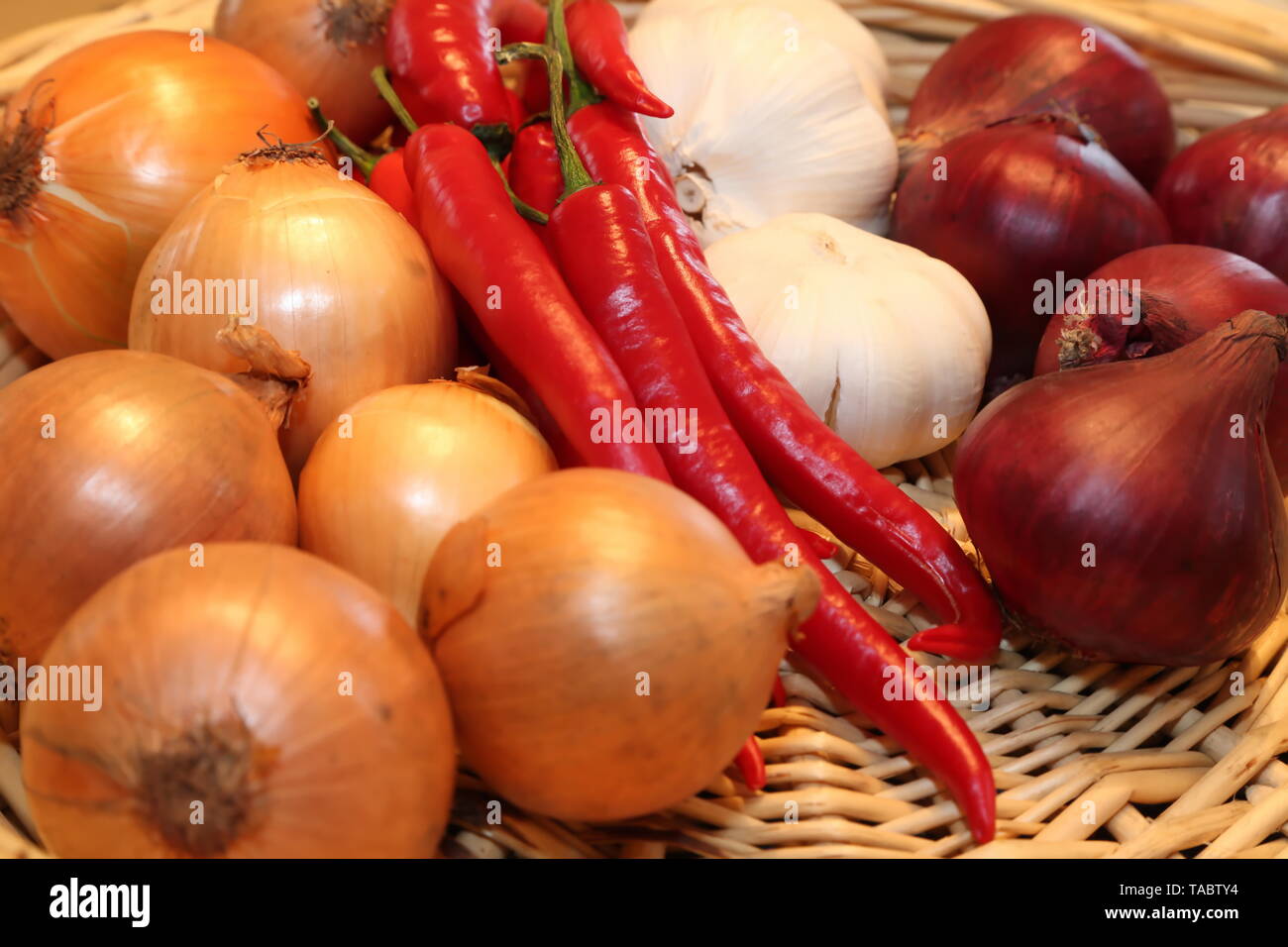Red chilli important ingredient in the kitchen Stock Photo - Alamy