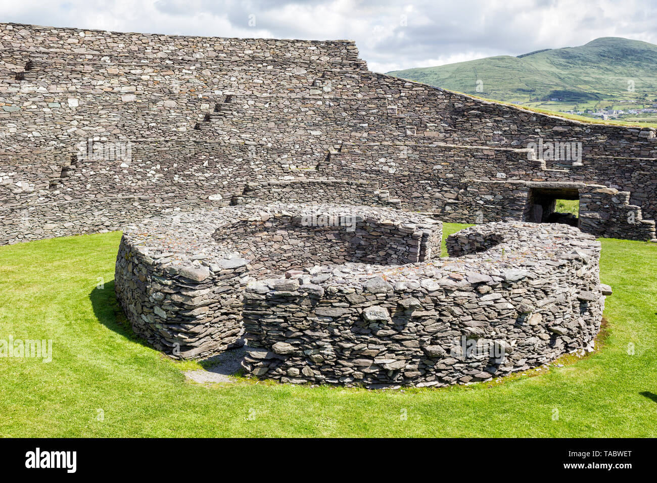 This stone fort is particularly impressive with a massive dry-stone ...