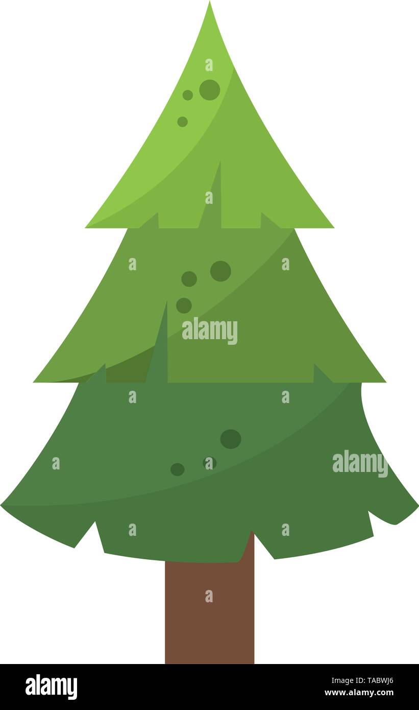 Tree pine cartoon nature isolated Stock Vector Image & Art - Alamy