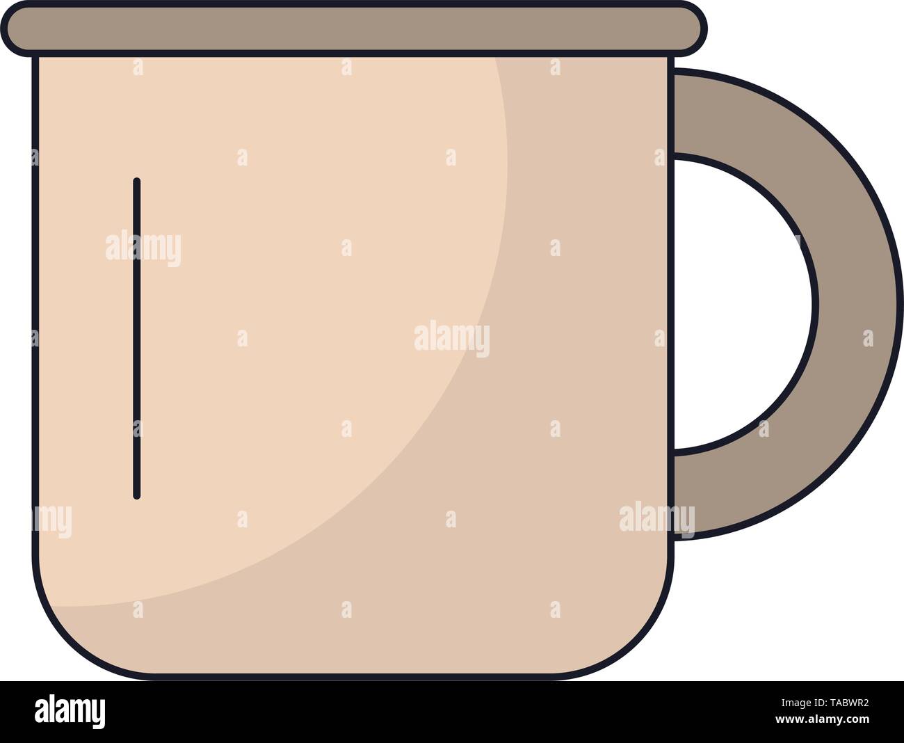 Coffee mug drink cartoon isolated Stock Vector Image & Art - Alamy