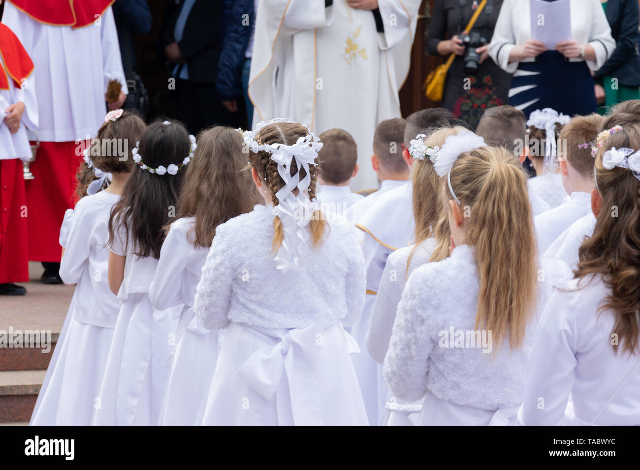 First Holy Communion Children Stock Photos & First Holy Communion ...