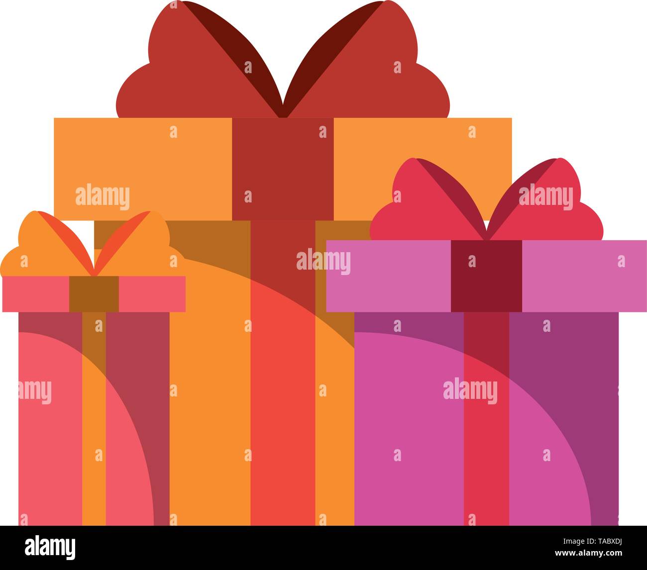 Gift boxes present cartoon isolated Stock Vector Image & Art - Alamy