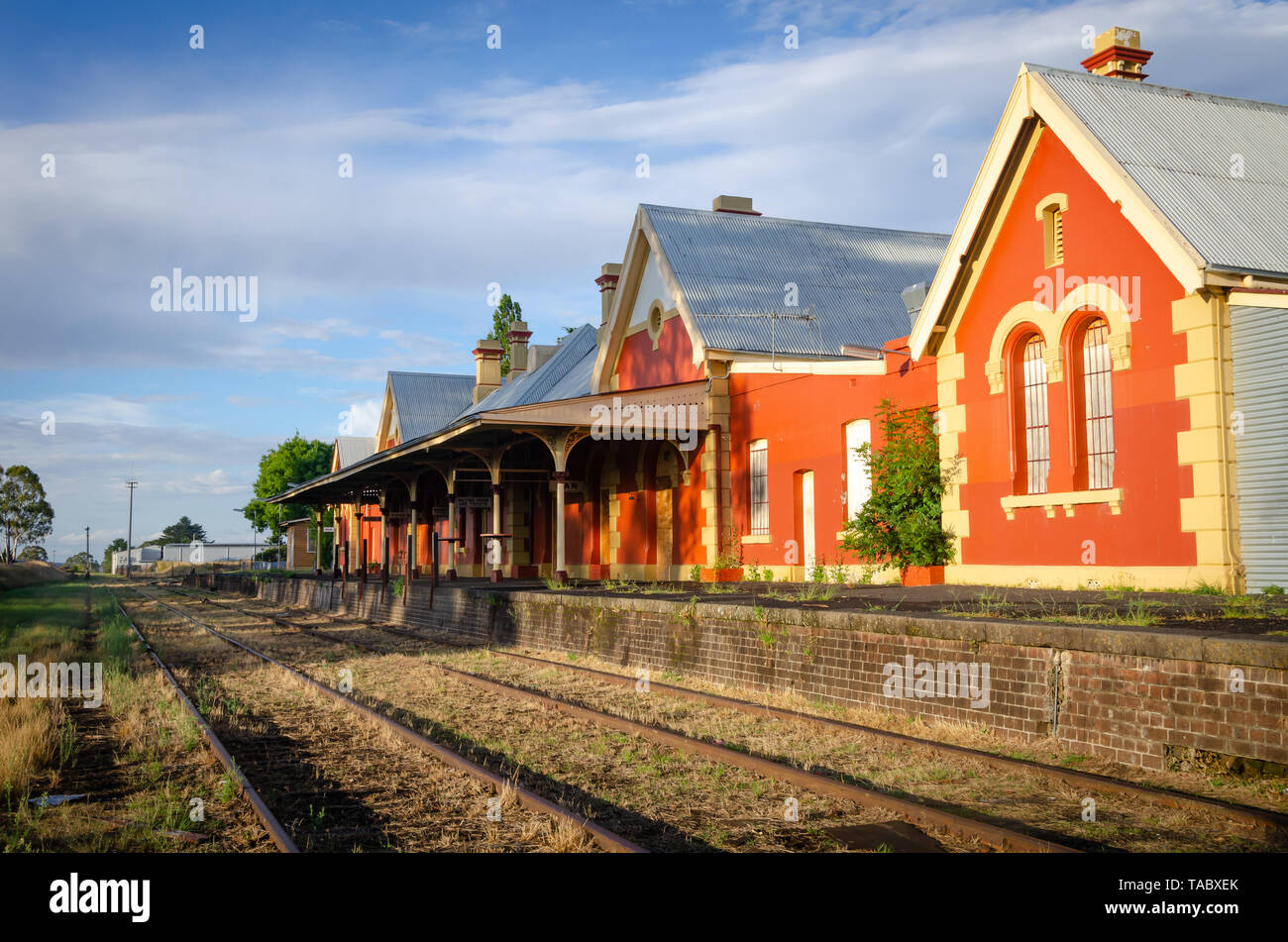 Restored railway station, Glen Innes, New South Wales, Australia Stock Photo - Alamy