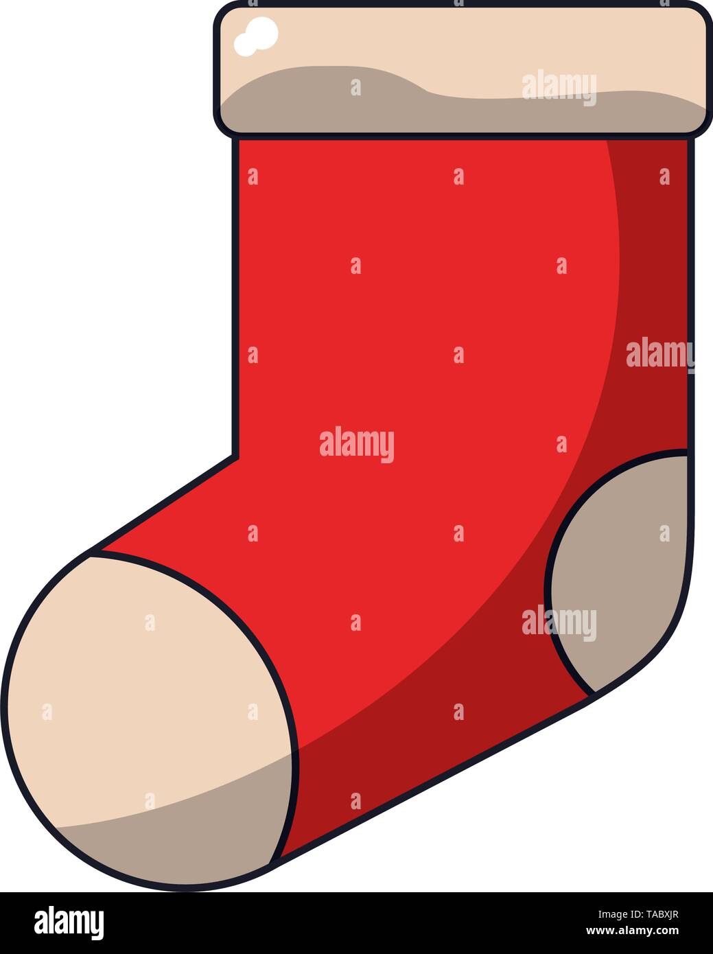 Christmas sock cartoon isolated cartoon Stock Vector Image & Art - Alamy
