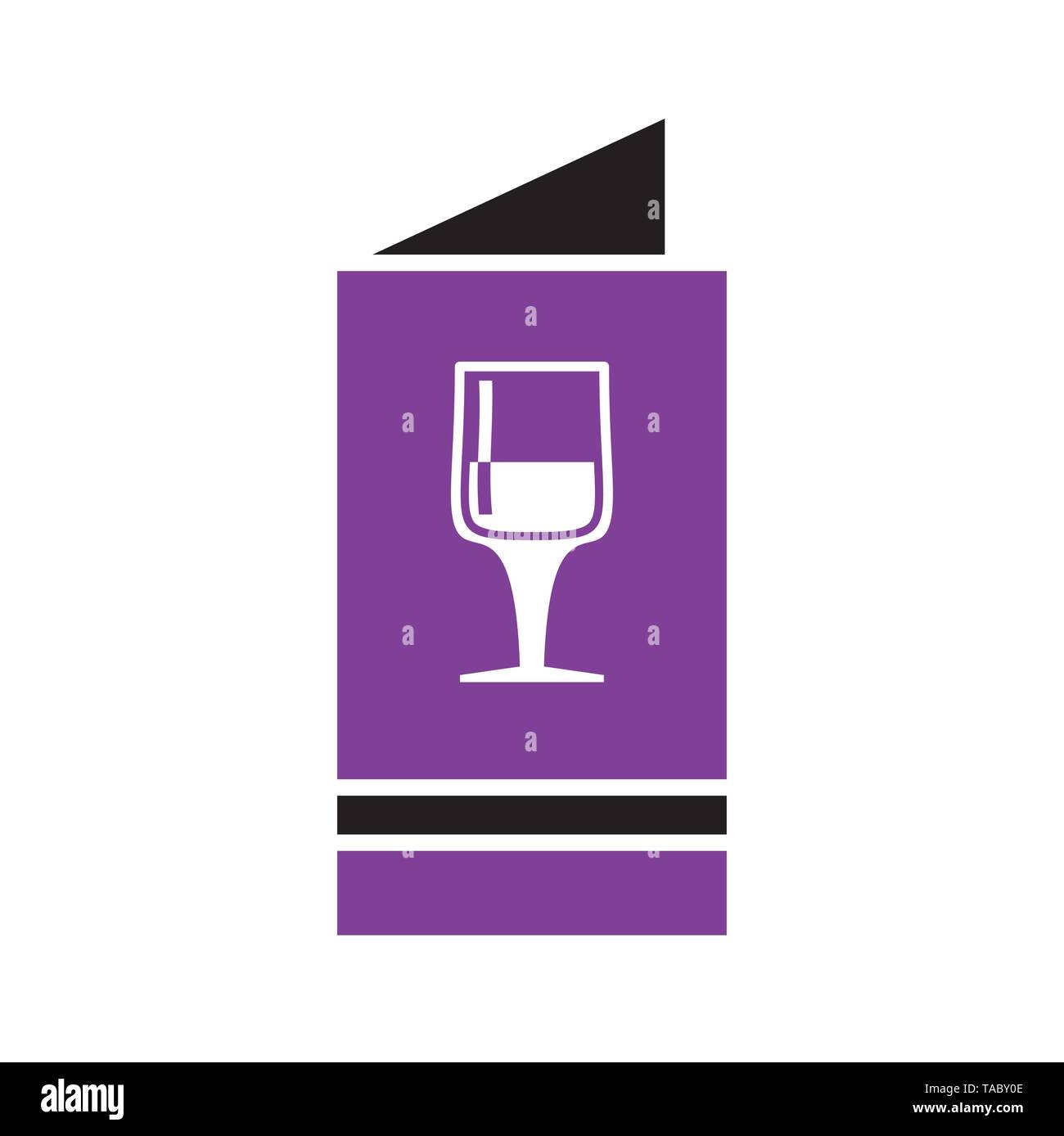 Wine related icon on background for graphic and web design. Simple ...
