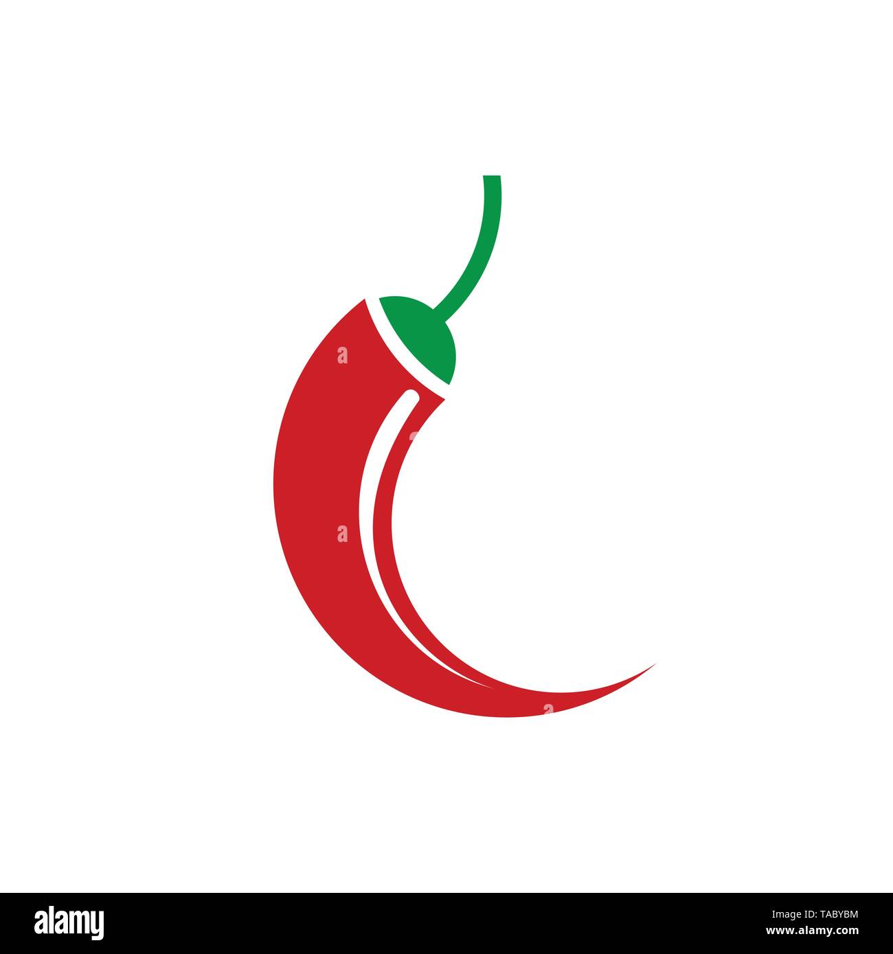 Red Hot pepper icon on background for graphic and web design. Simple ...