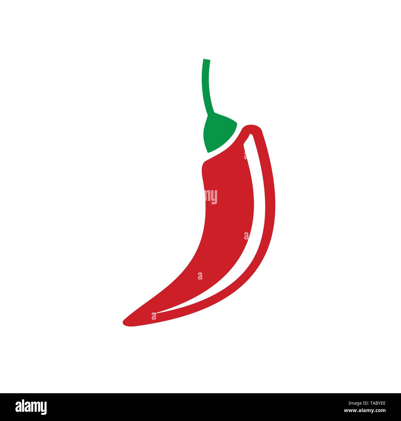 Red Hot pepper icon on background for graphic and web design. Simple ...