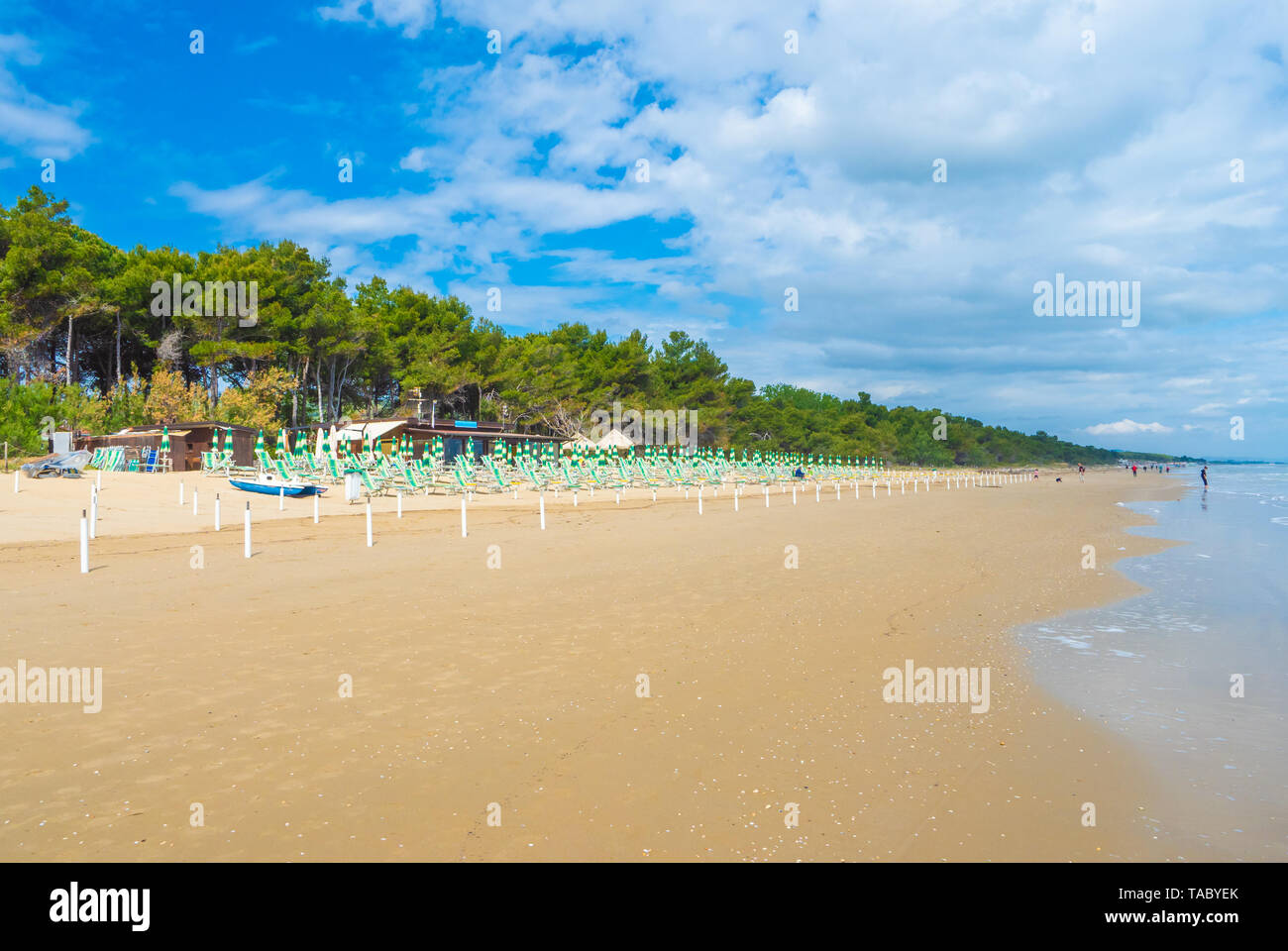 Pineto (Italy) - The touristic sandy beach of Abruzzo with the ...