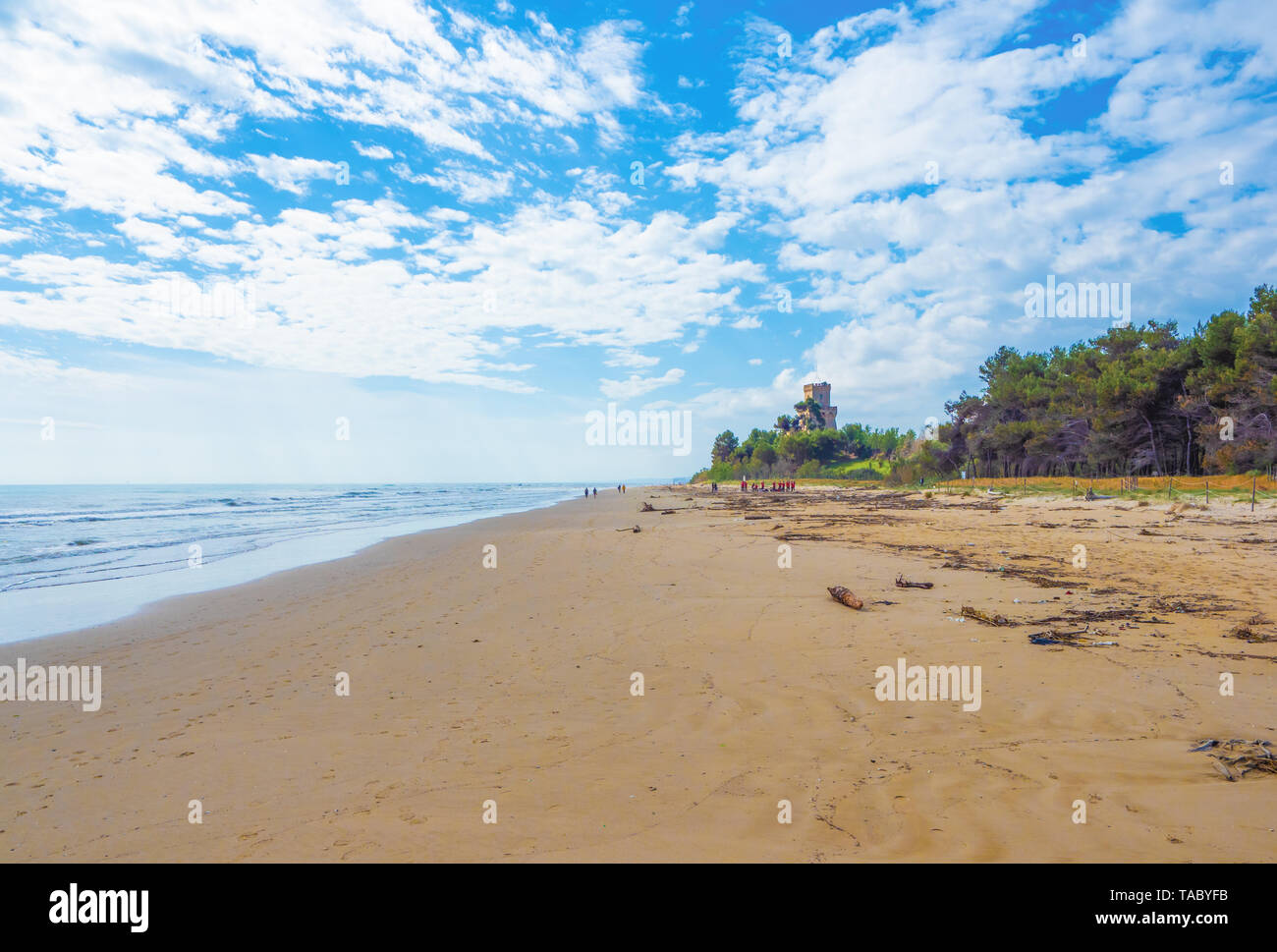 Pineto (Italy) - The touristic sandy beach of Abruzzo with the ...