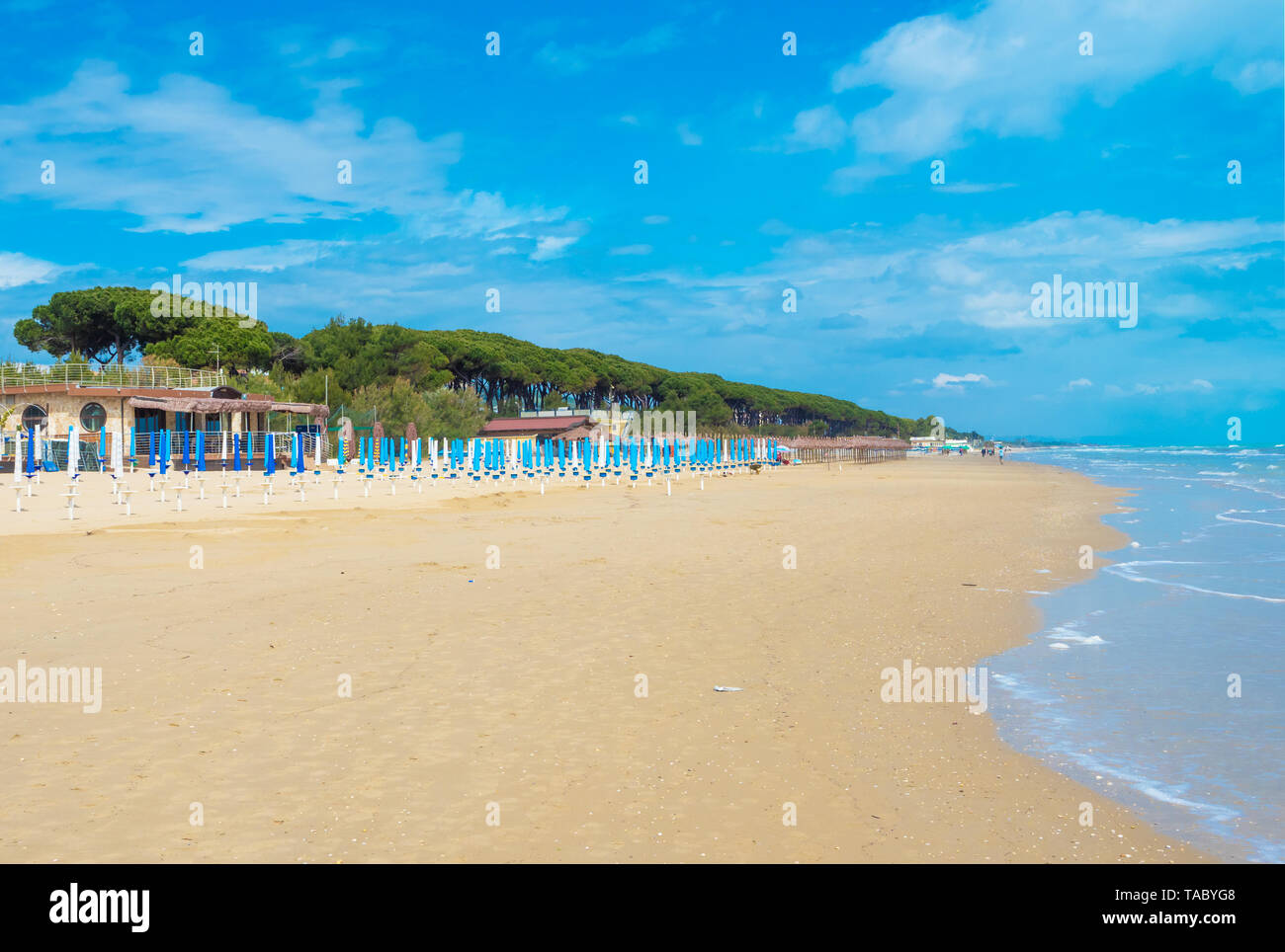 Pineto (Italy) - The touristic sandy beach of Abruzzo with the ...