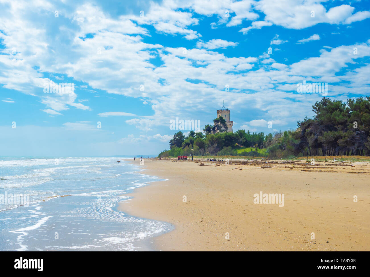 Pineto (Italy) - The touristic sandy beach of Abruzzo with the ...