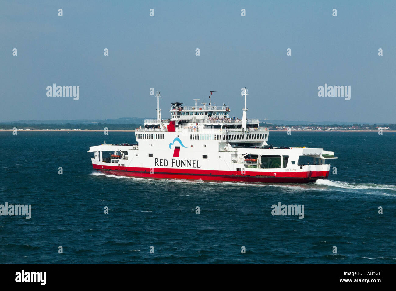 Red funnel red osprey hi-res stock photography and images - Alamy