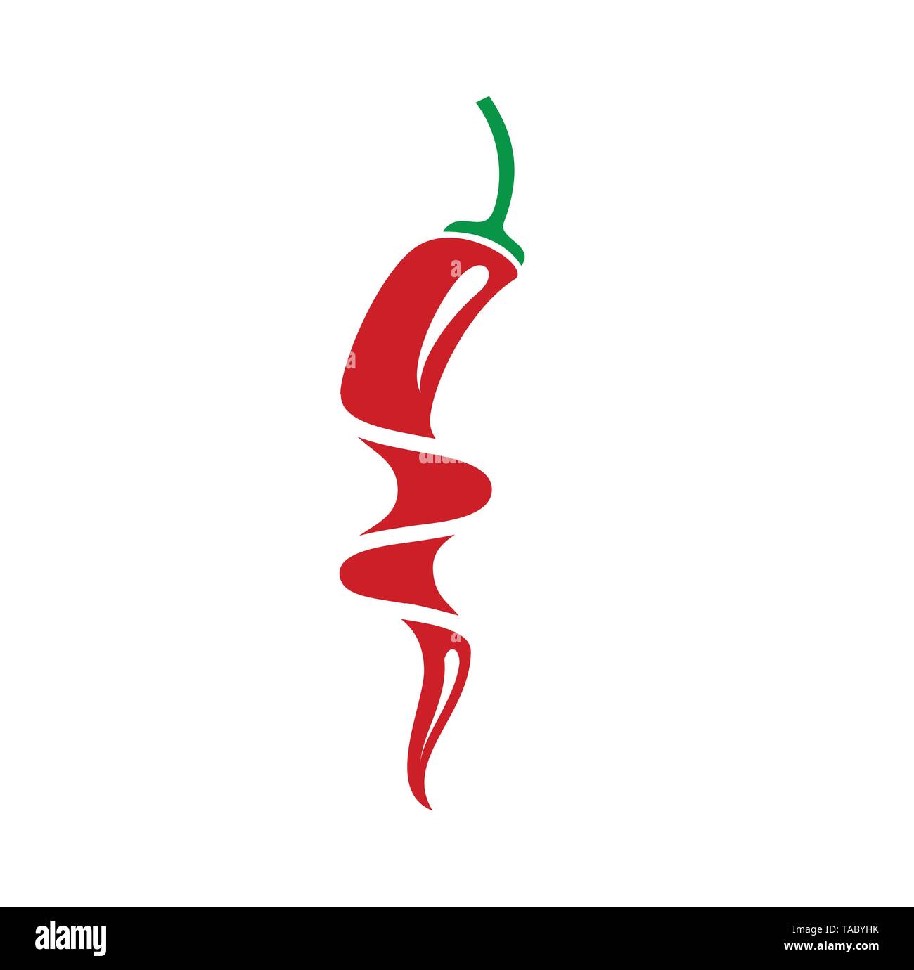 Red Hot pepper icon on background for graphic and web design. Simple ...