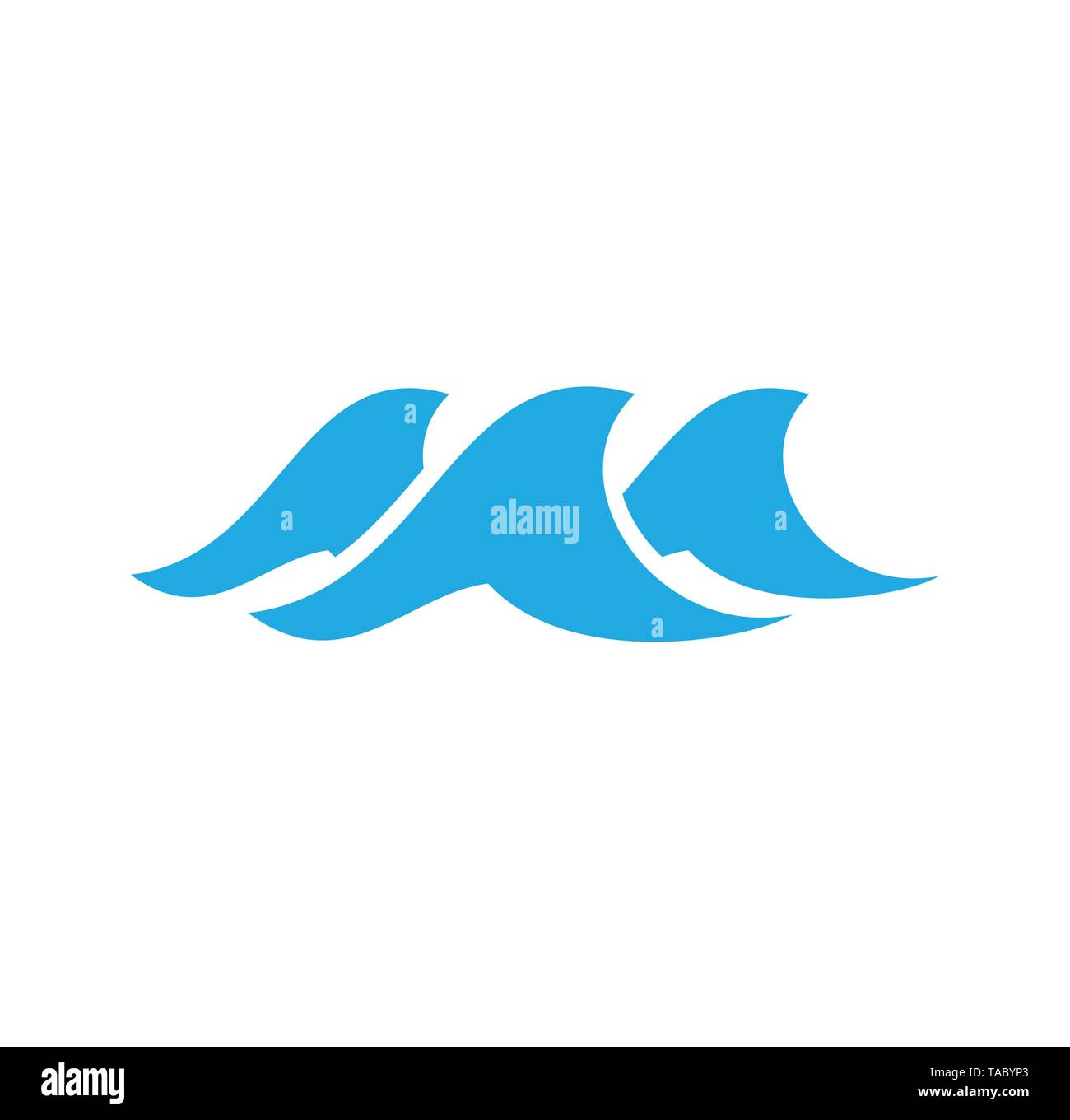 Waves icon on background for graphic and web design. Simple vector sign ...