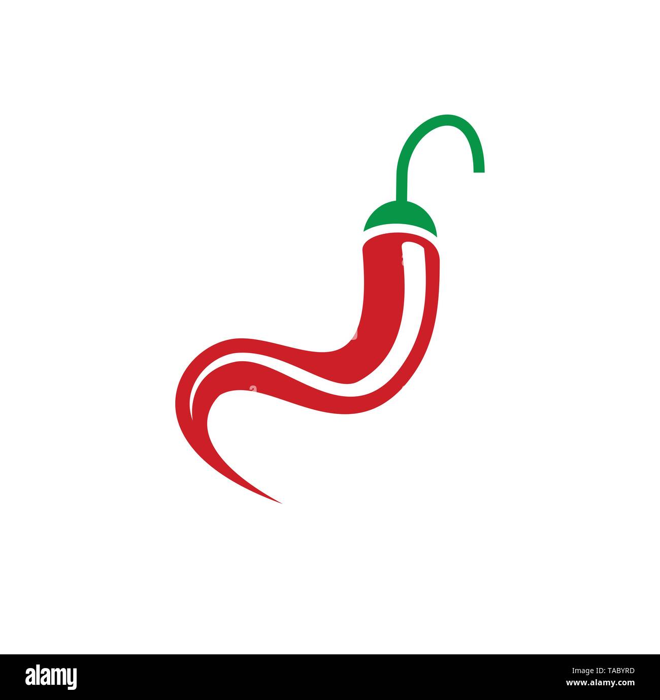 Red Hot pepper icon on background for graphic and web design. Simple ...