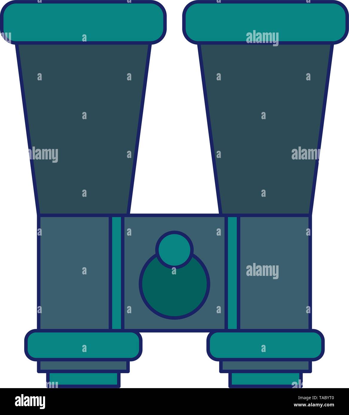 Binocular spy optical symbol blue lines Stock Vector Image & Art - Alamy